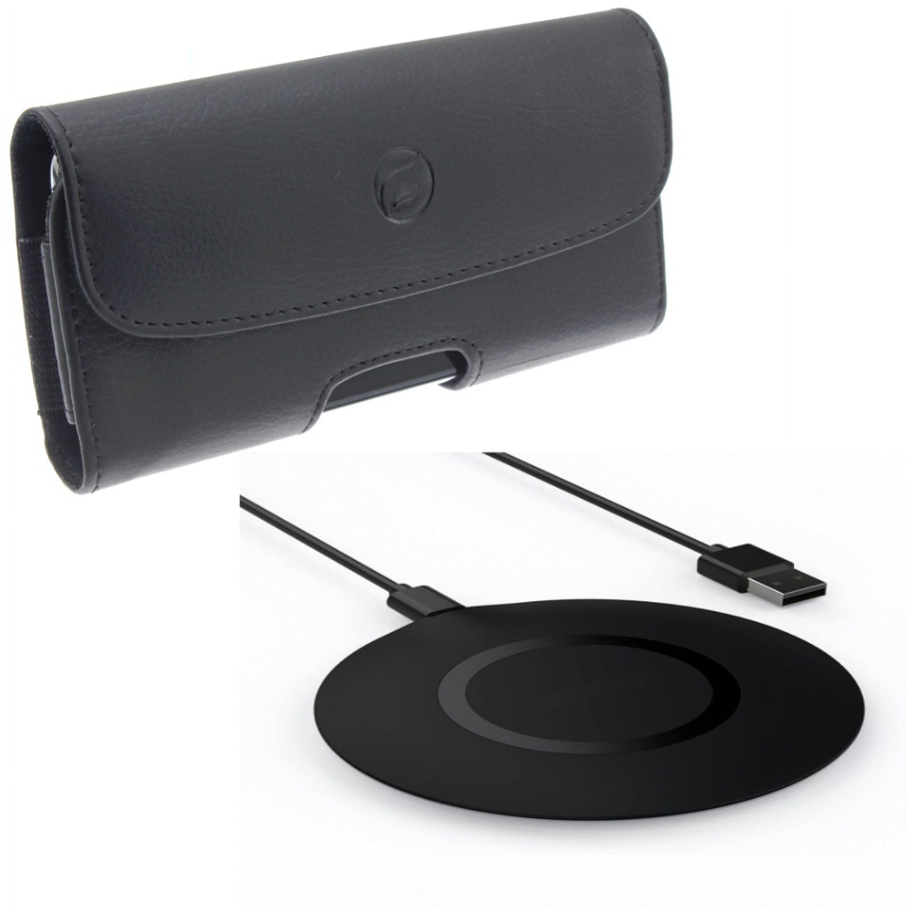 15W Wireless Charger & Case Belt Clip for iPhone 15 Pro Max - Fast Charging Pad Slim Quick ...