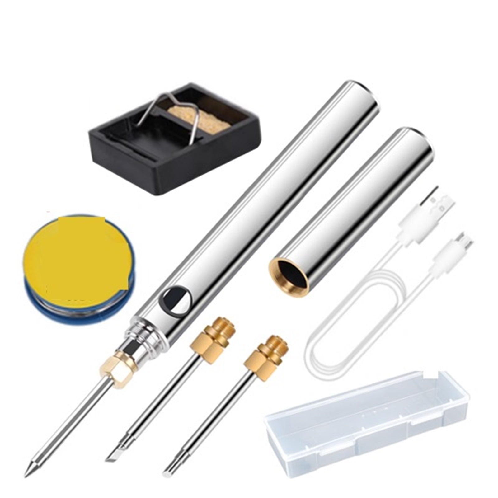 15W Wireless Charging Electric Soldering Iron Pen Set USB Cordless ...