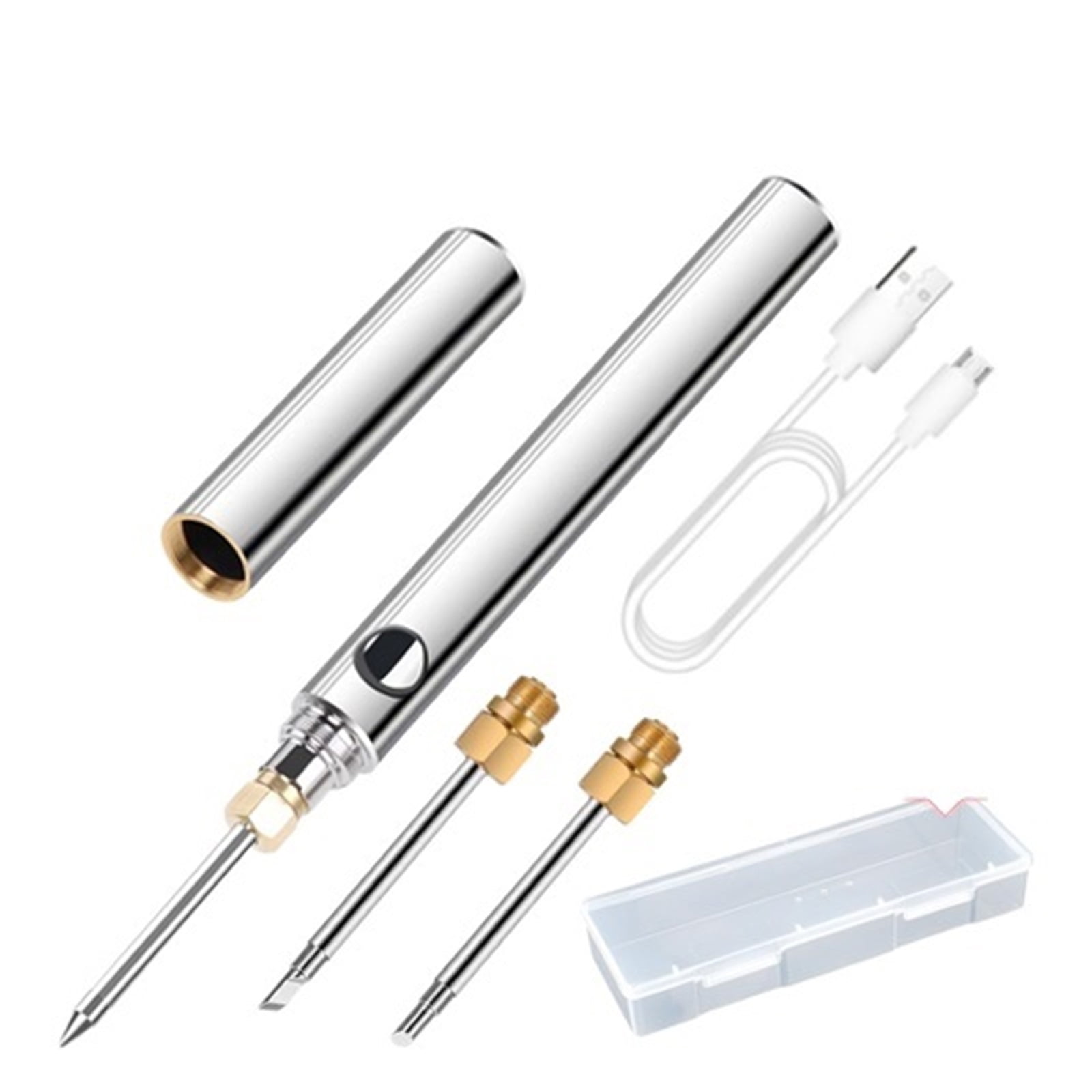 15W Wireless Charging Electric Soldering Iron Pen Set USB Cordless ...