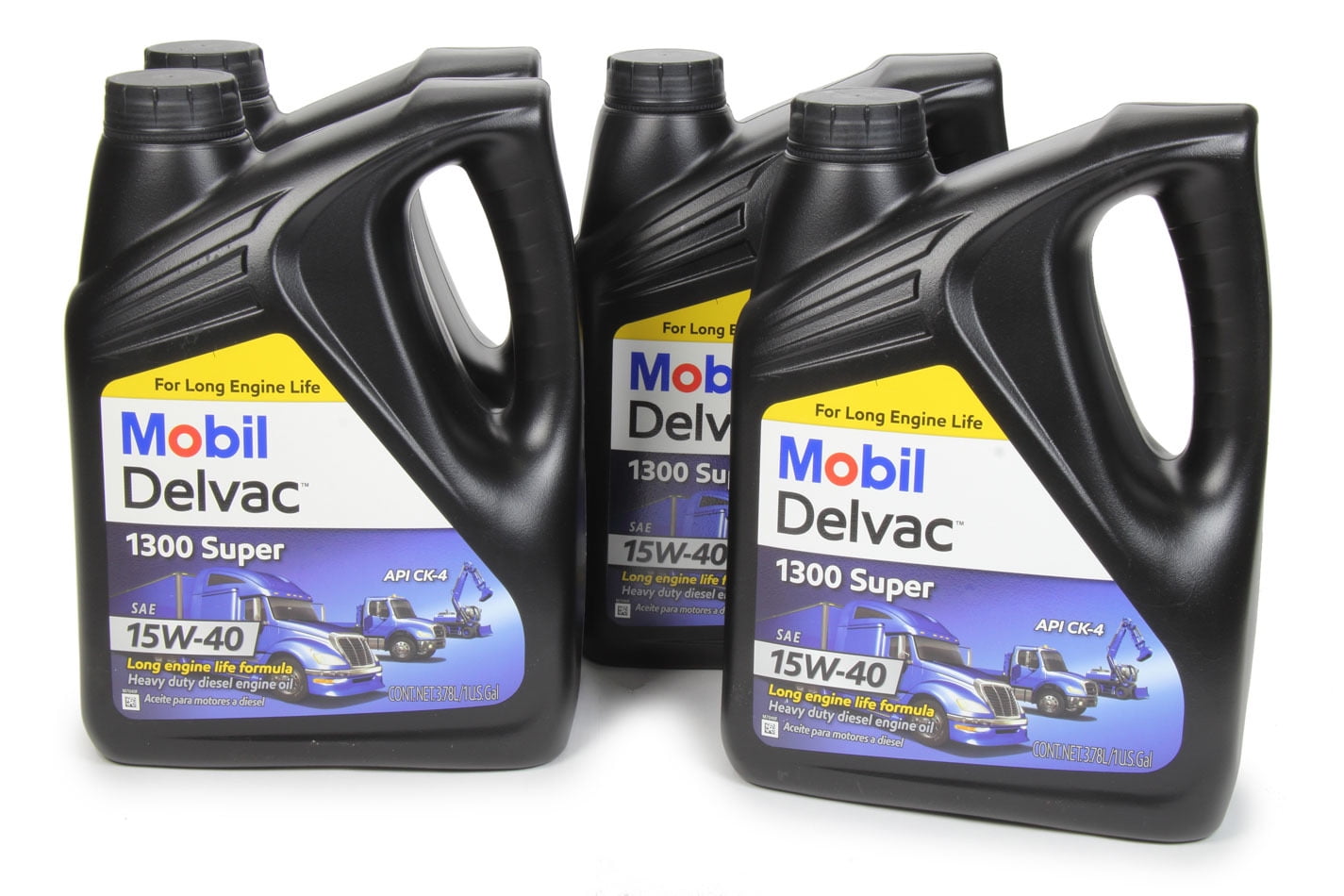 Mobil Delvac Full Synthetic Motor Oil 15W - 40, 1 Gallon (4 Pack ...
