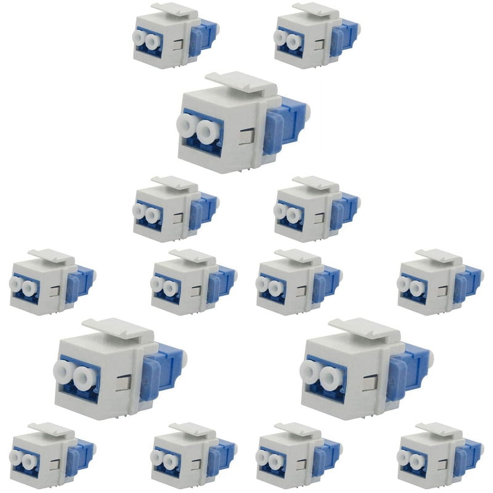 15X LC Fiber Optic Adapter LC to LC Duplex Multimode 10GB F/F Coupler ...