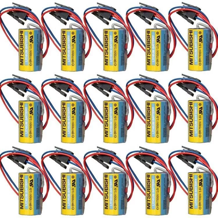 15X MR-BAT ER17330V/3.6V for Mitsubishi A6BAT PLC Battery with Plug 1700mAh US Stock - Walmart.com