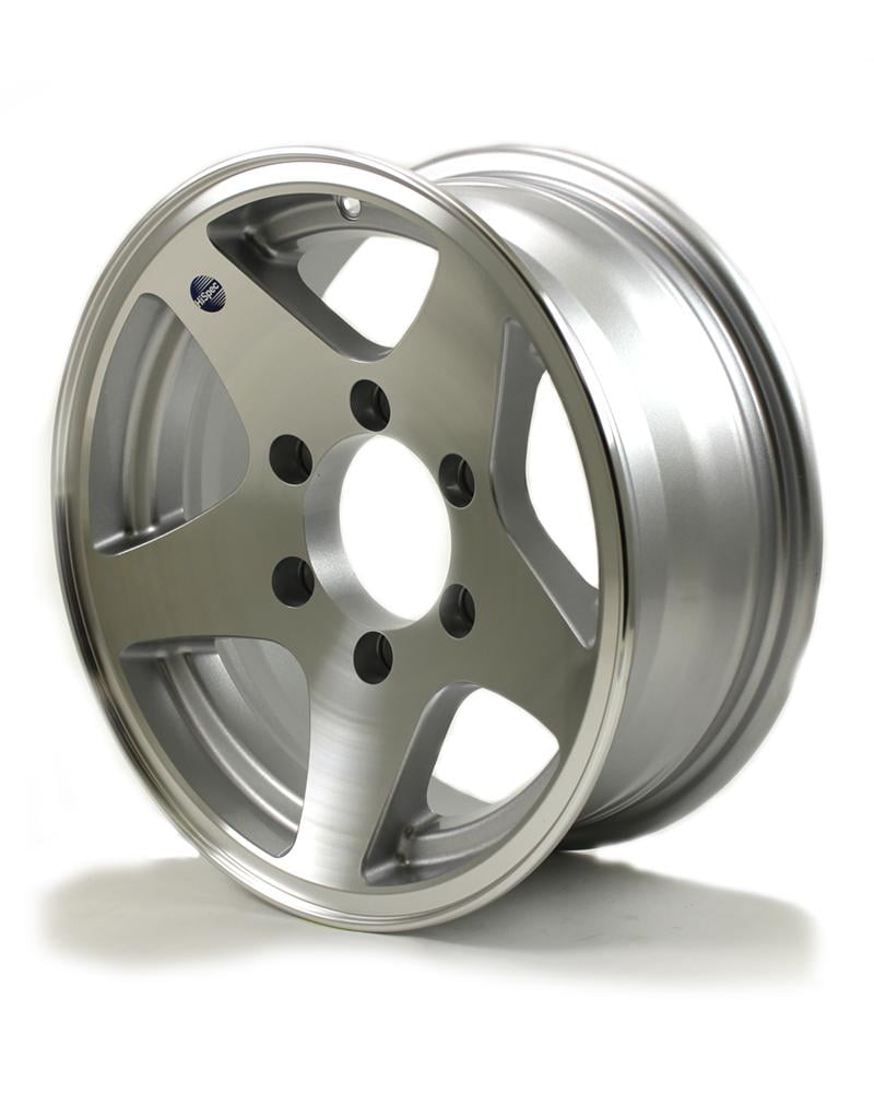 15X6 6-Lug on 5.5" Aluminum Series 04 Trailer Wheel - 456655 - Walmart.com