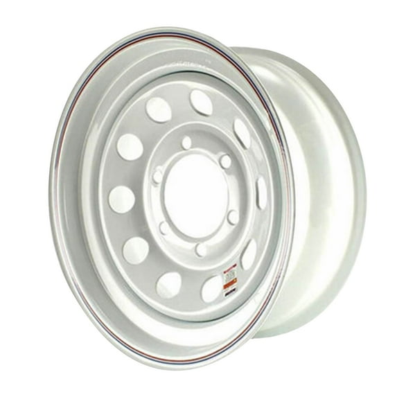 15X6" White Mod 6x5.5" Bolt Pattern Trailer Wheel - RecStuff - Walmart.com
