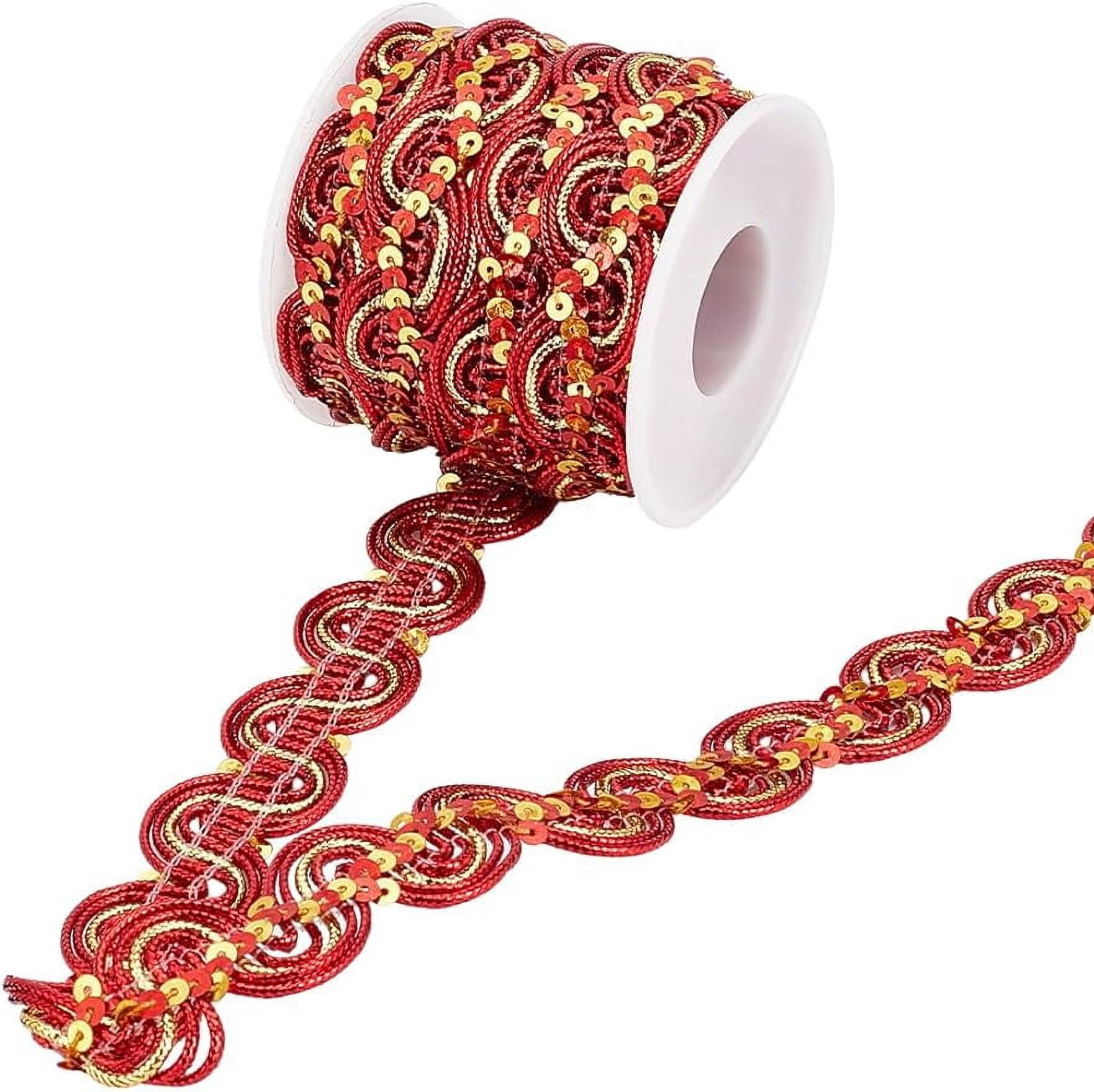 15Yards/13.71M Gold Braid Trim Ribbon 0.9 in /2.3cm Wave Edge Lace ...