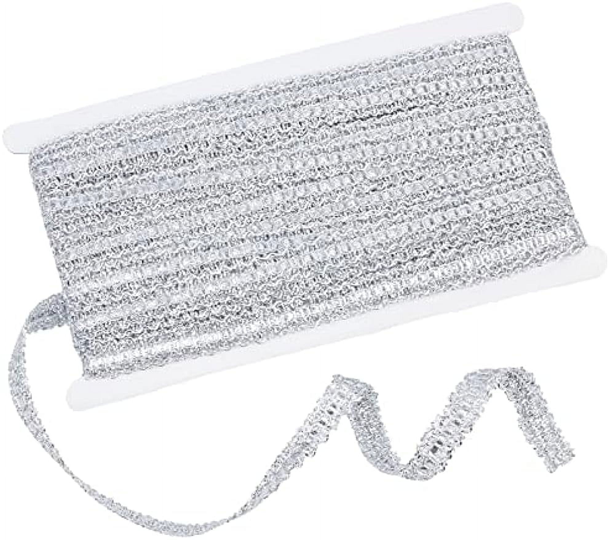 15Yds Silver Scroll Gimp Braid Trim Lace Trim Ribbon Metallic Edge Trim ...