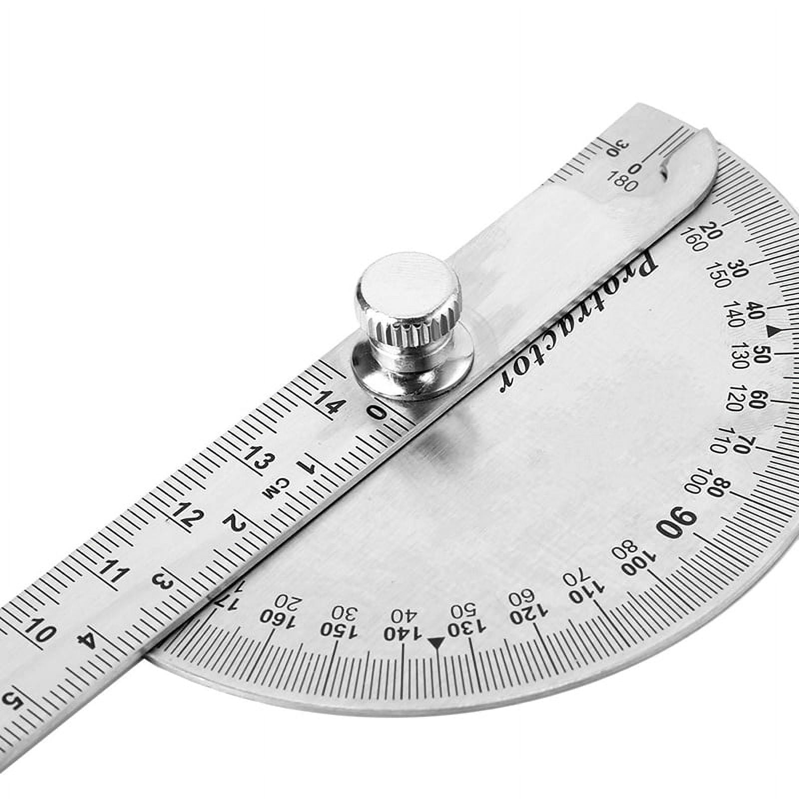 15cm 180 Degree Adjustable Protractor multifunction stainless steel ...