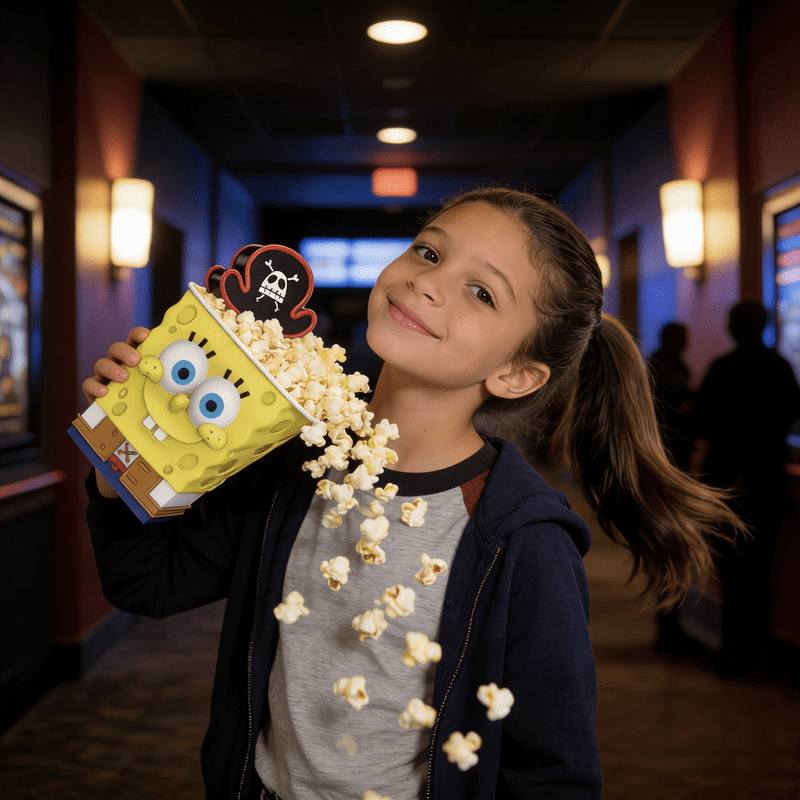 15cm Anime Fans Sponge Popcorn Bucket - Yellow Cartoon Holder Gift 1PCS ...