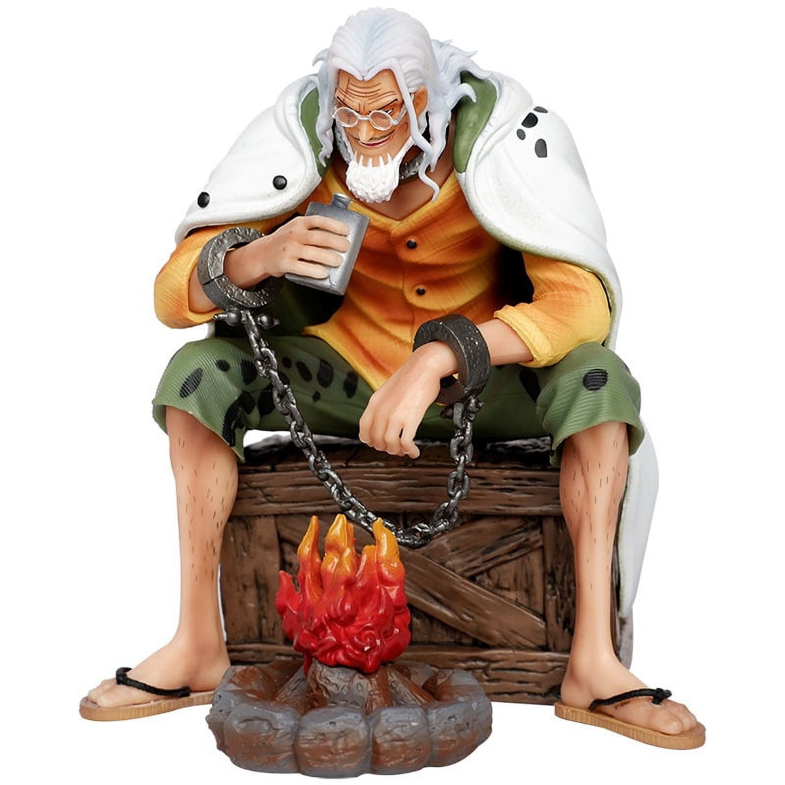 15cm Anime One Piece Silvers Rayleigh Action Figures Pvc Model Statue ...