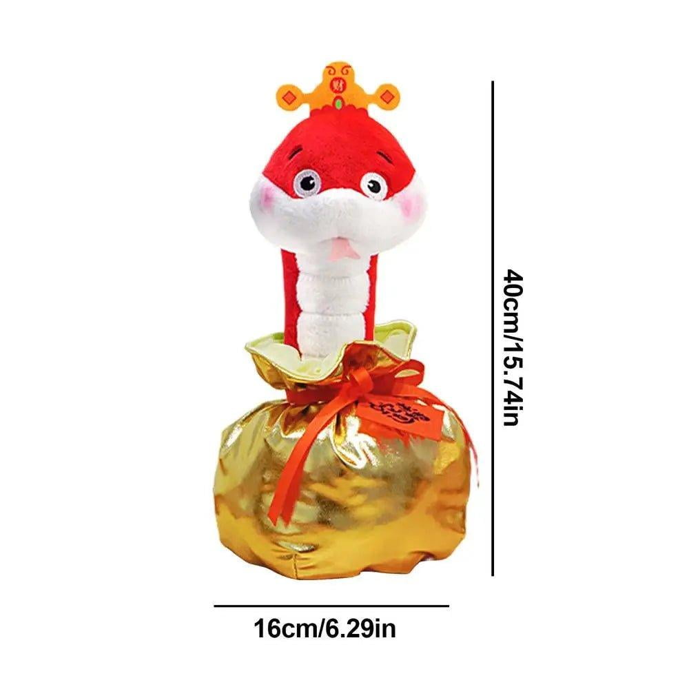 Year Of The Snake Plush Toy Singing Chinese Snake Toy Cute Snake ...