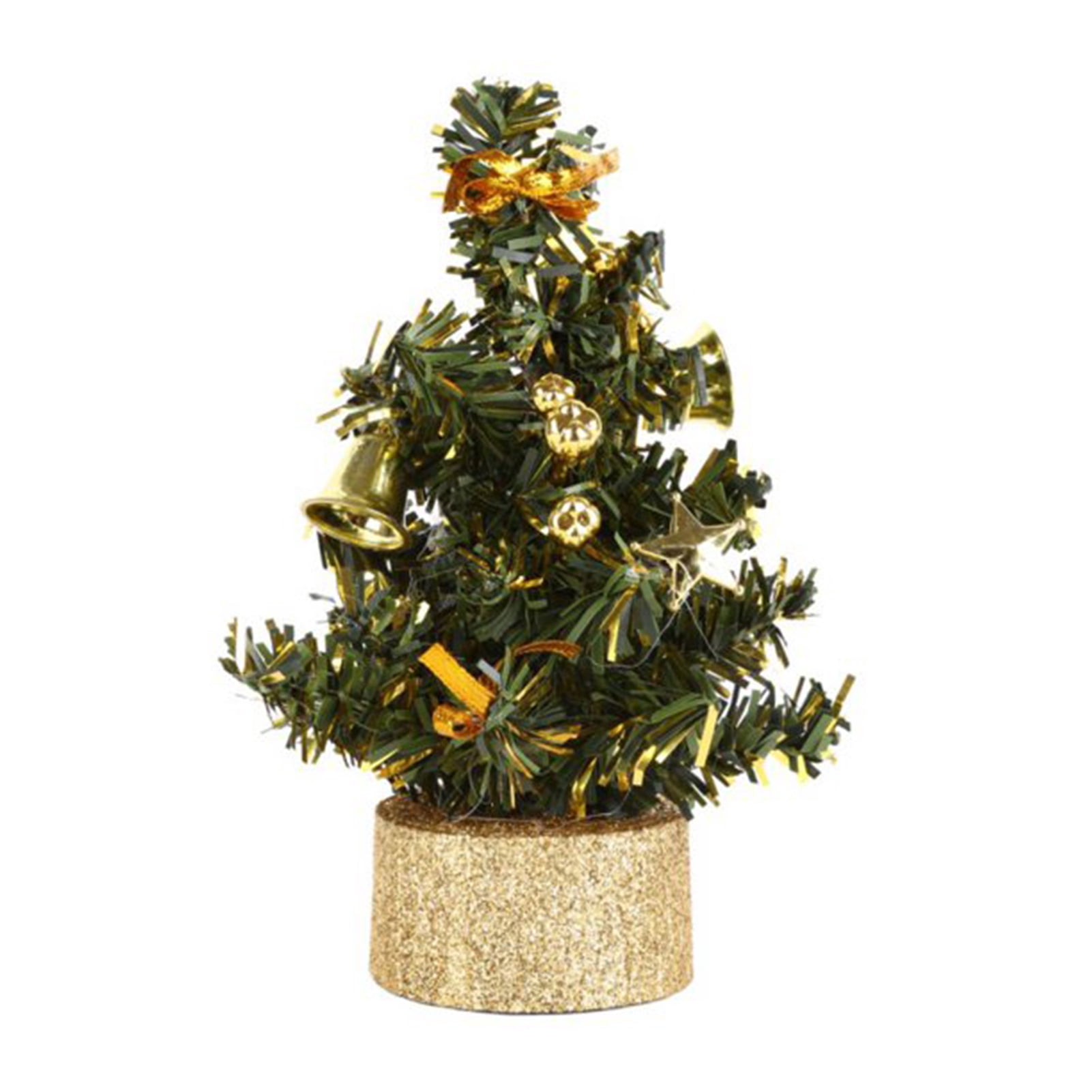 15cm Decorated Mini Christmas Tree Easy to Maintain PVC No Withering ...