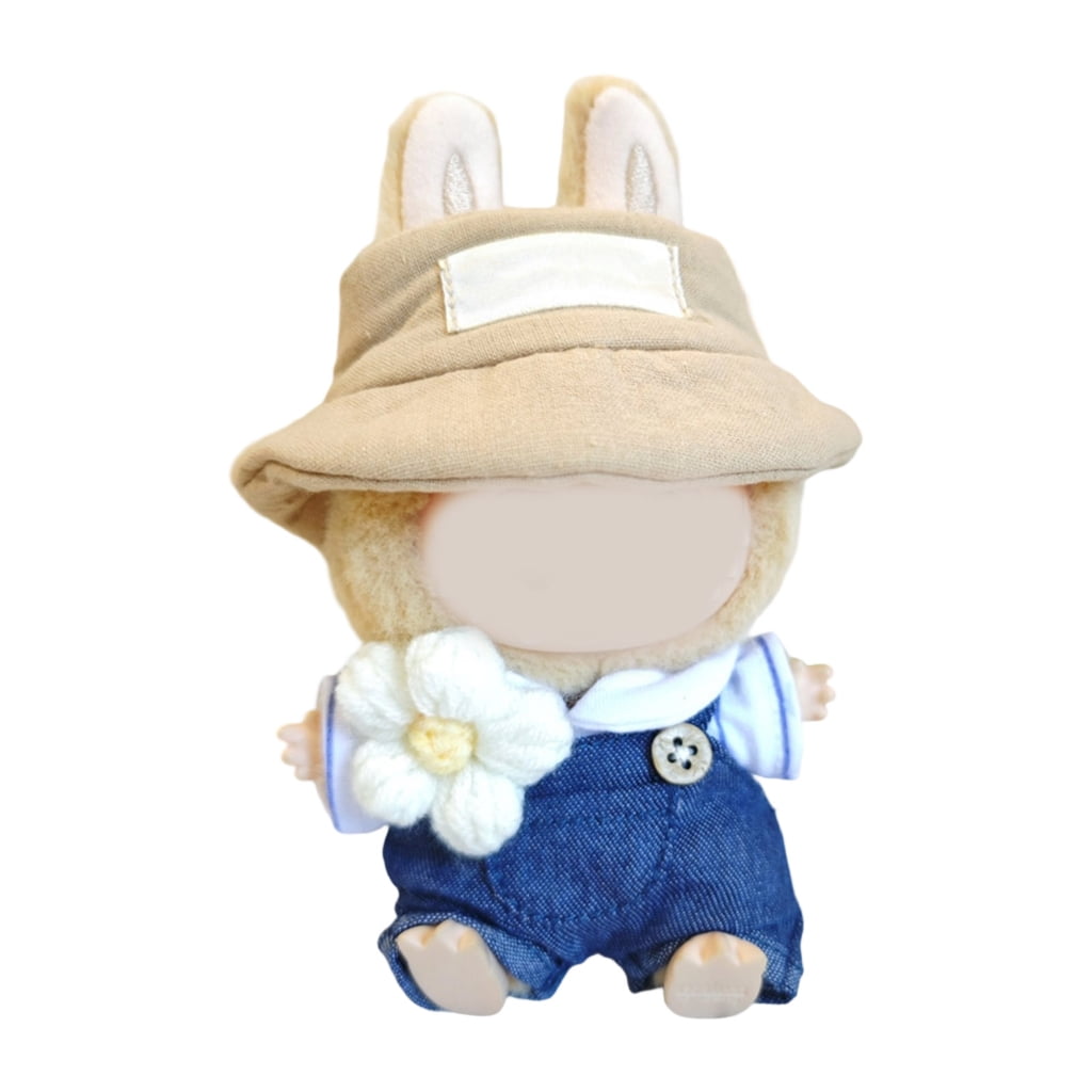 15cm Doll Wardrobe Essential Doll Overalls and Hat Set for Figure Doll ...