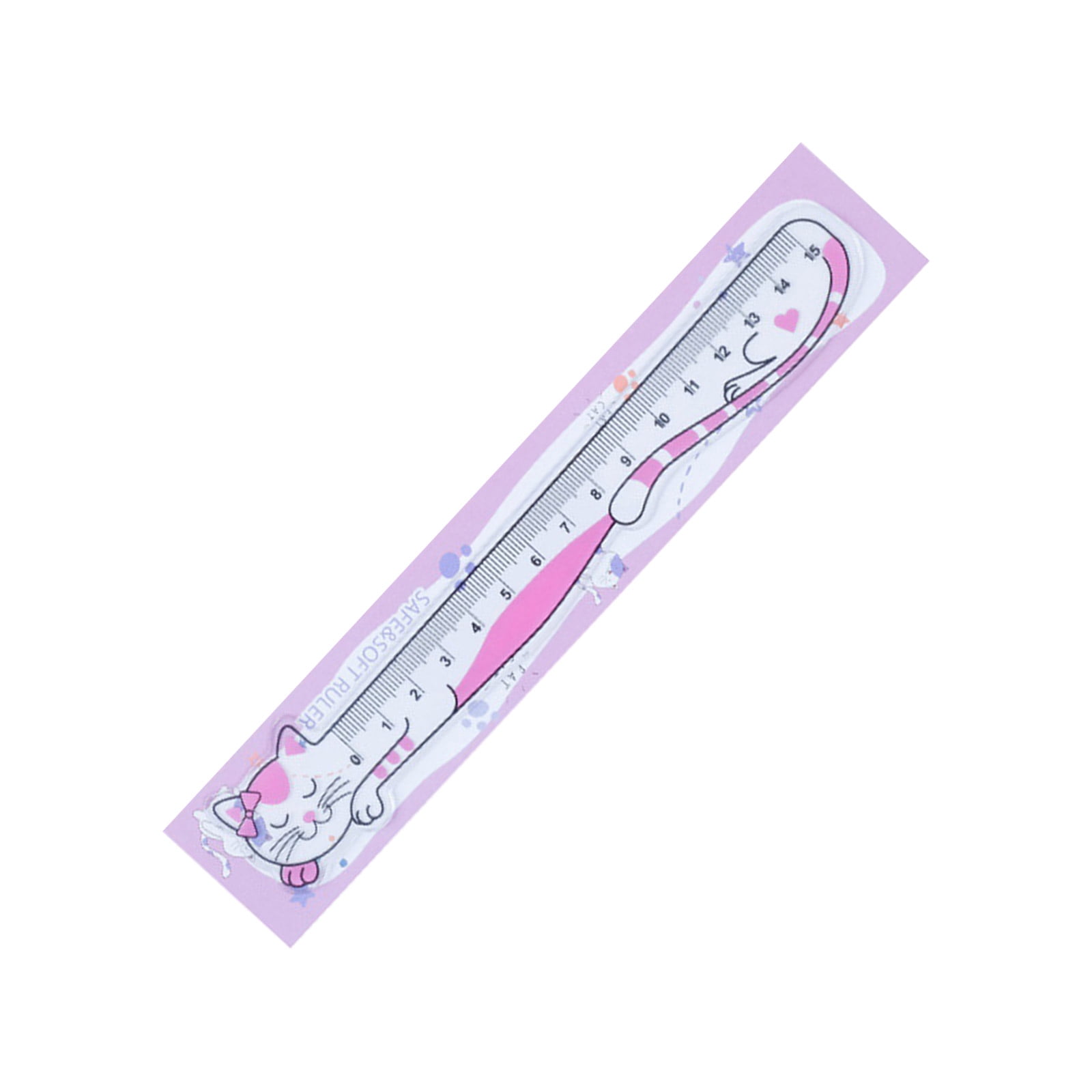 15cm Lovely Cats Ruler Soft Rulers with Clear Scale Straight Ruler ...