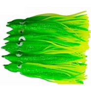 50pcs Luminous Octopus Skirts Fishing Lure Trolling Lures Fishing Tackle Soft Plastic Fishing ...