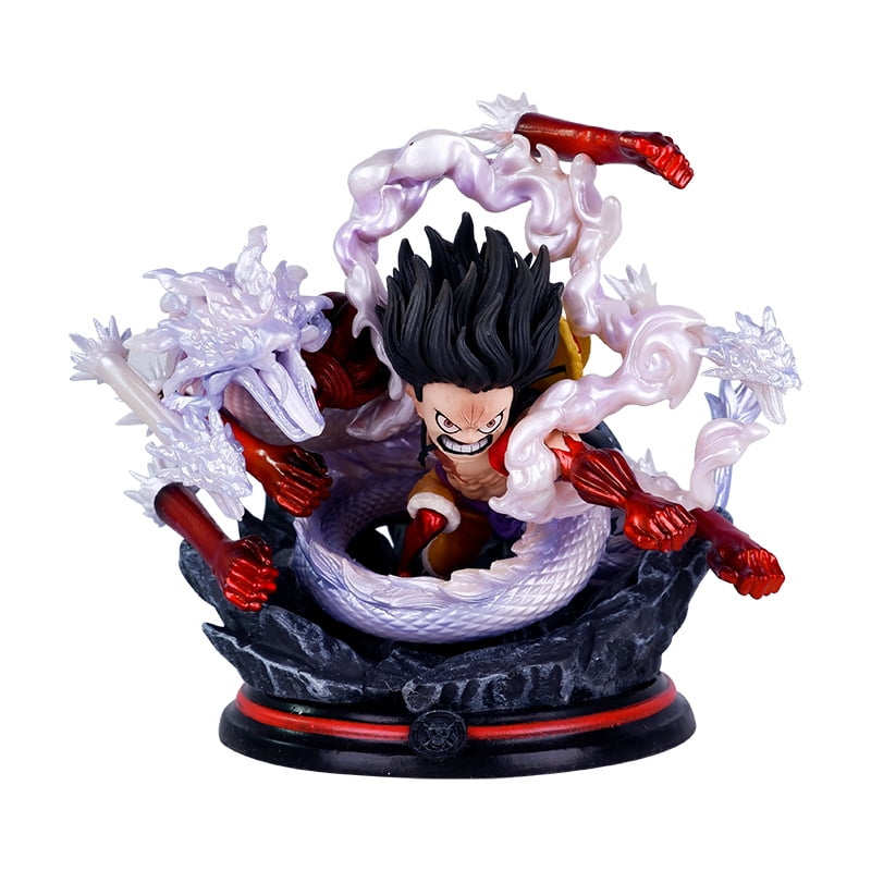 15cm One Piece Anime Figure Luffy Figures Gear 4 Monkey D. Luffy Action ...