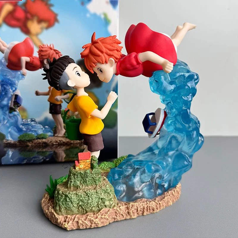 15cm Ponyo on The Cliff Figure Ponyo Sosuke Seagal Figurine Pvc Gk ...