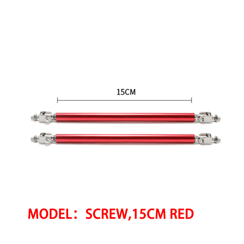 15cm Red-Racing Car Splitter Rods, Adjustable Front & Rear Bumper ...