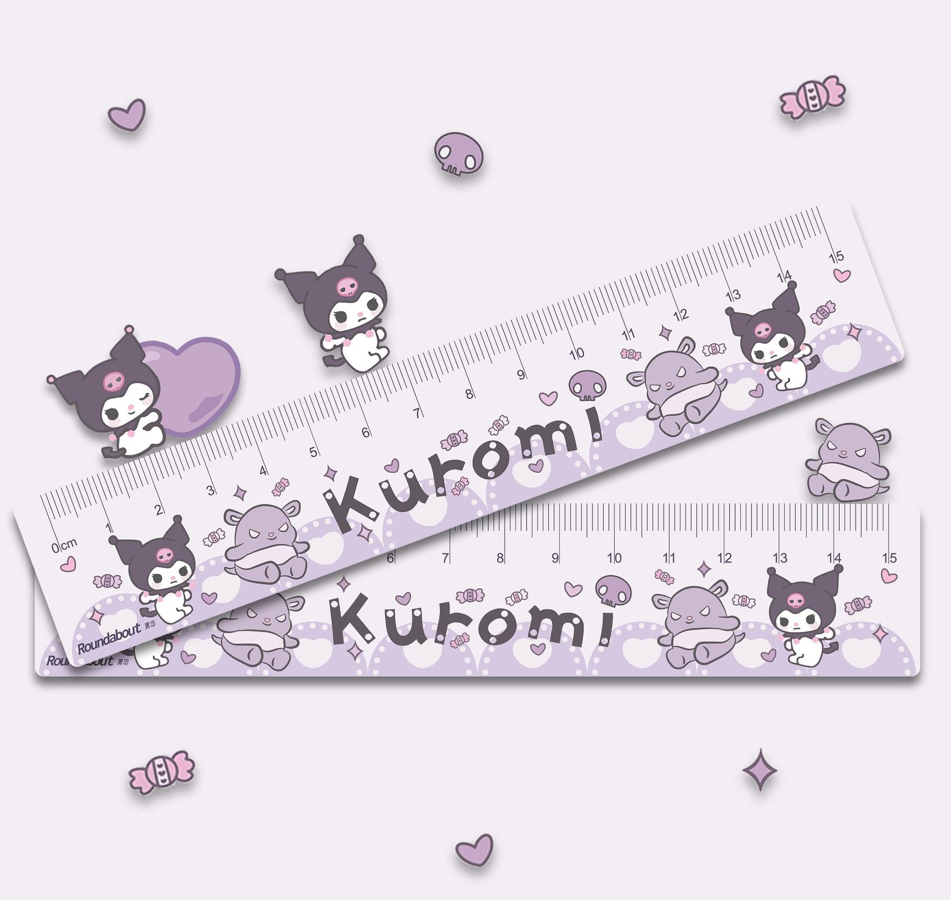 15cm Sanrio Hello Kitty Plastic Ruler Kuiomi Melody Anime Cartoon ...