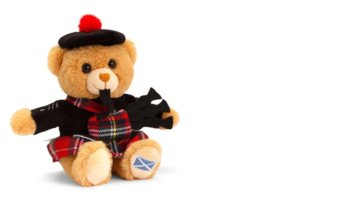 15cm Scottish Piper Hug Me Bear - Walmart.com