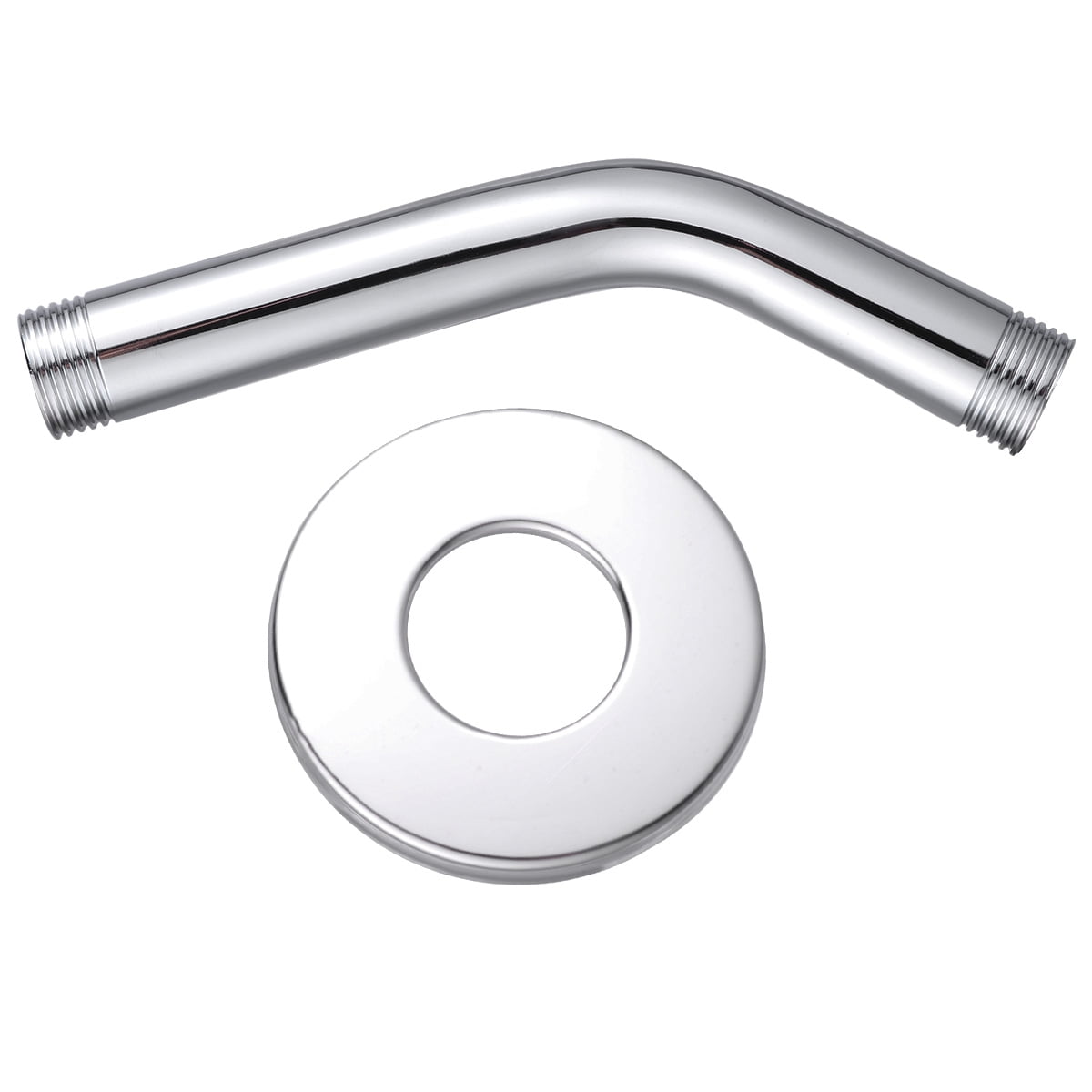15cm Shower Arm and Flange Solid Stainless Steel Wall-Mounted for Fixed Shower Head Handheld ...