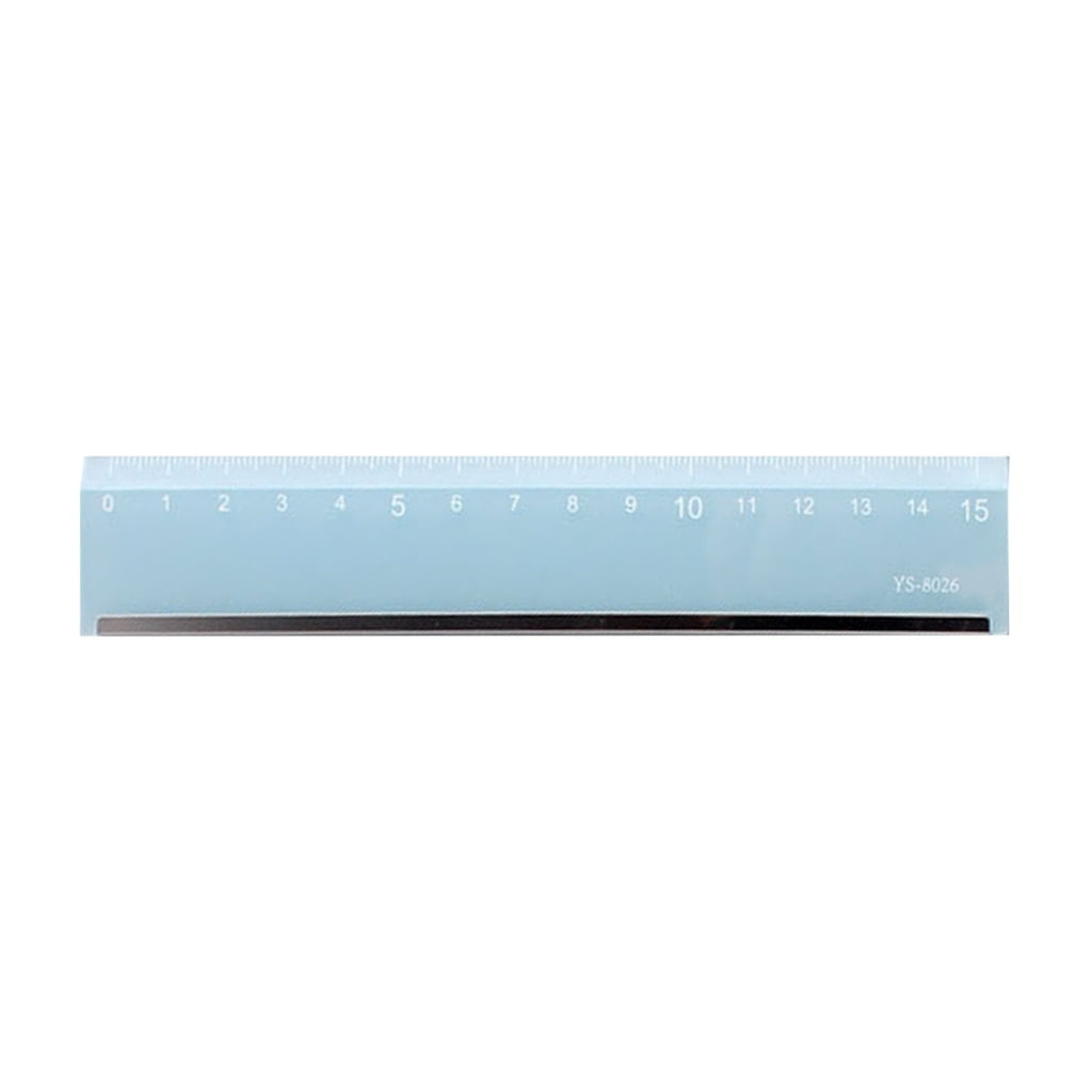 15cm Transparent Scale Ruler Double Measurement For Students Designers ...