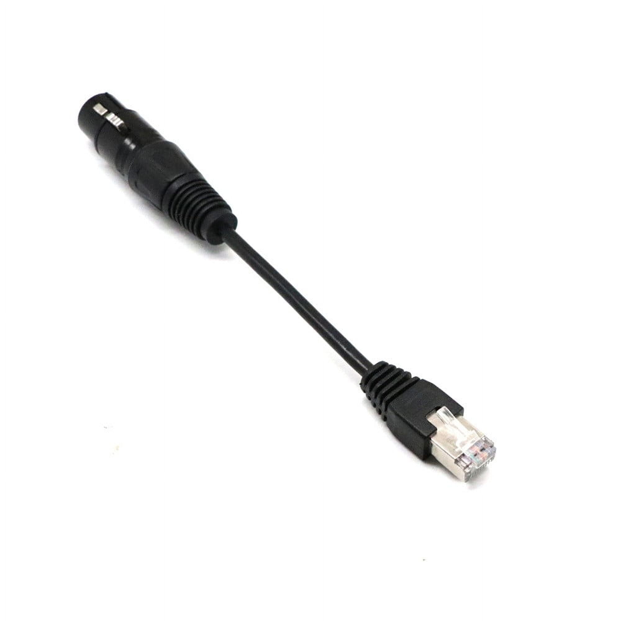 15cm XLR 3 Pin Female To RJ45 Male Network Connector Adapter Converter ...