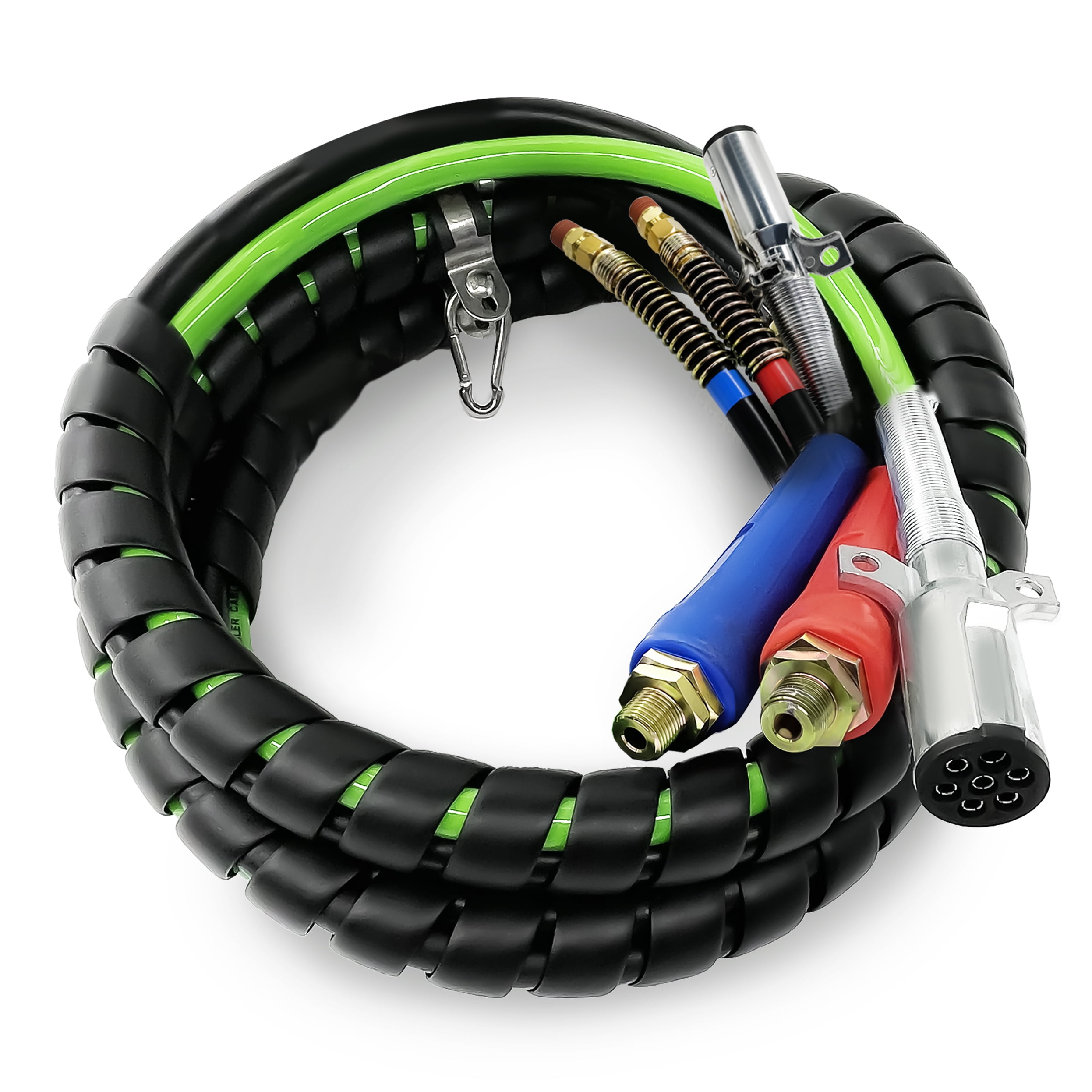 TORQUE 15ft 3 in 1 ABS & Power Air Line Hose Kit Airline Air Hose Wrap ...