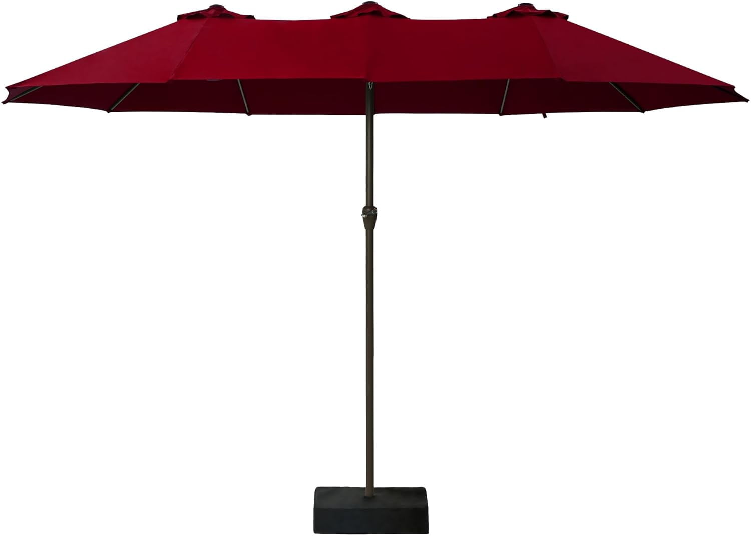 15ft Rectangle Large Outdoor Patio Umbrellas with Base Included,Patio ...