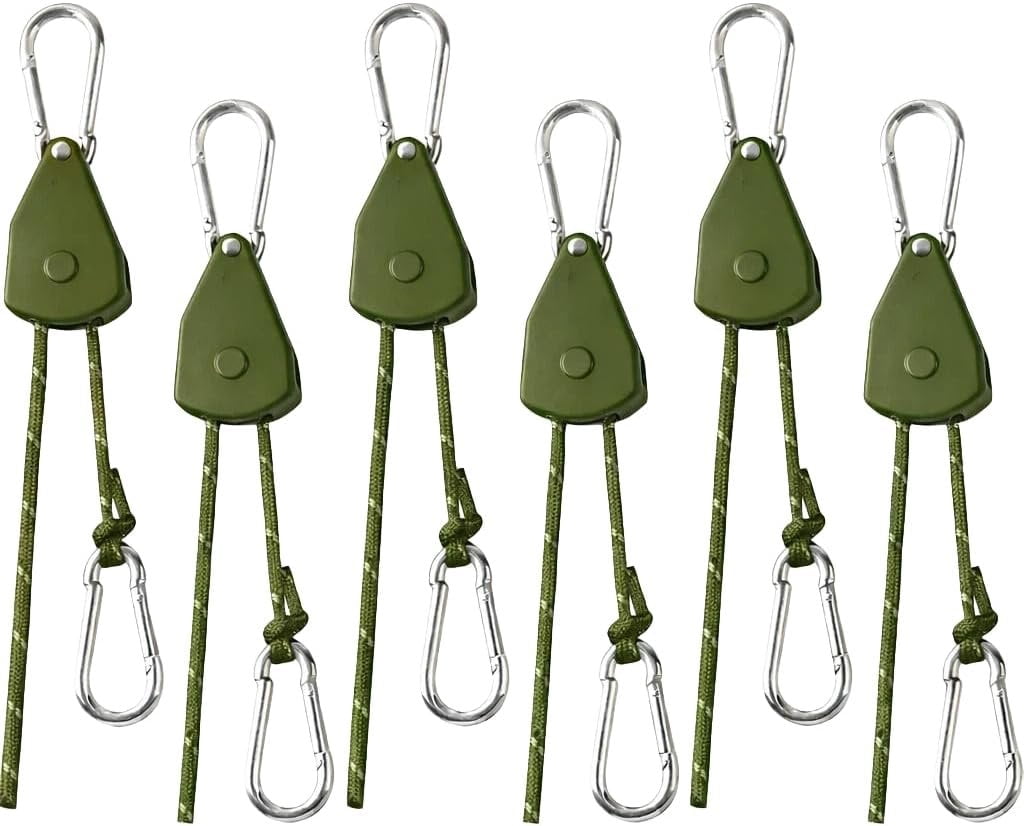 15ft Rope Rollers 6 Pack Paracord Tarps Tie Downs Ratchet Strap Rope ...