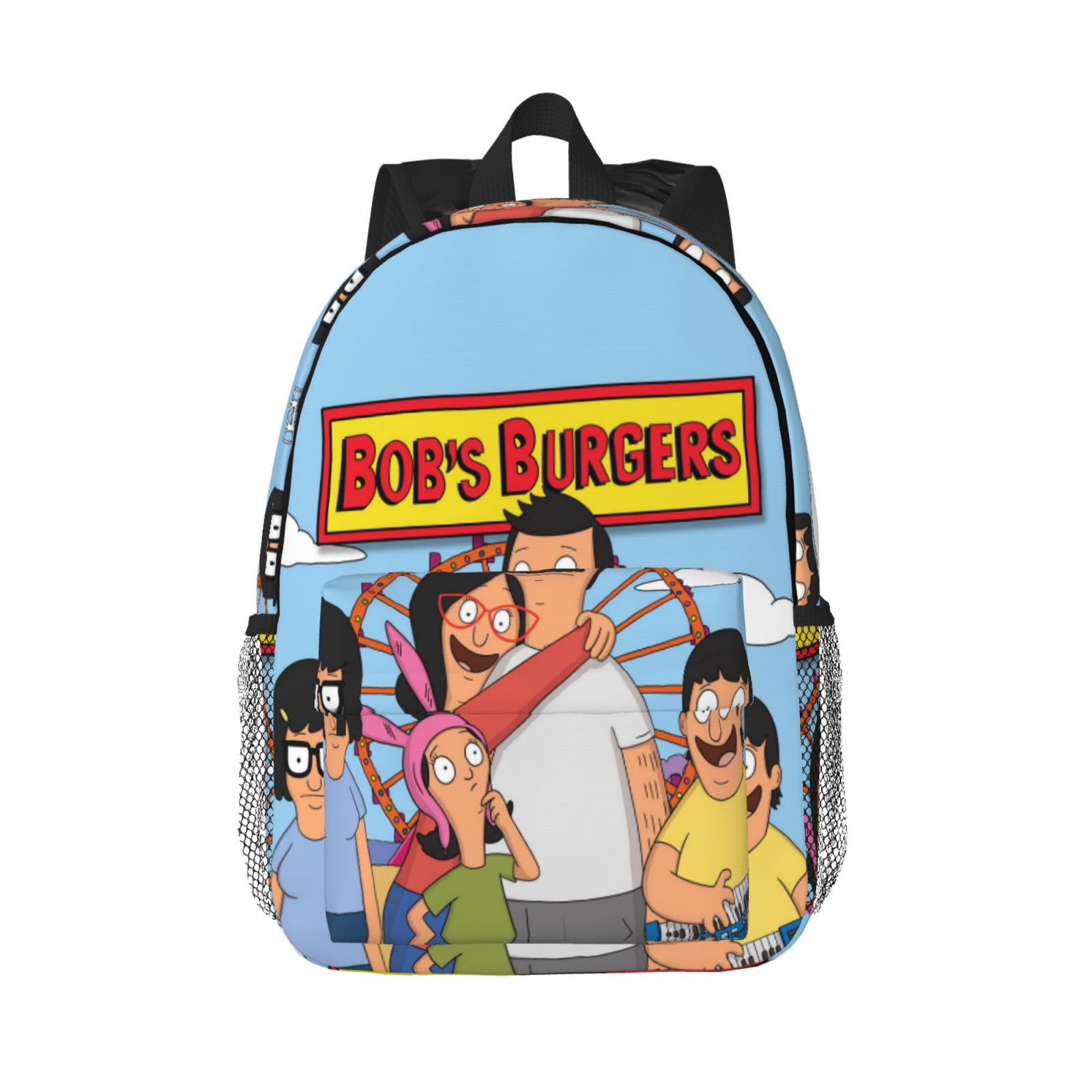 15in Cartoon Bob's Burgers Backpack Daypack Cute Travel Bag Funny ...