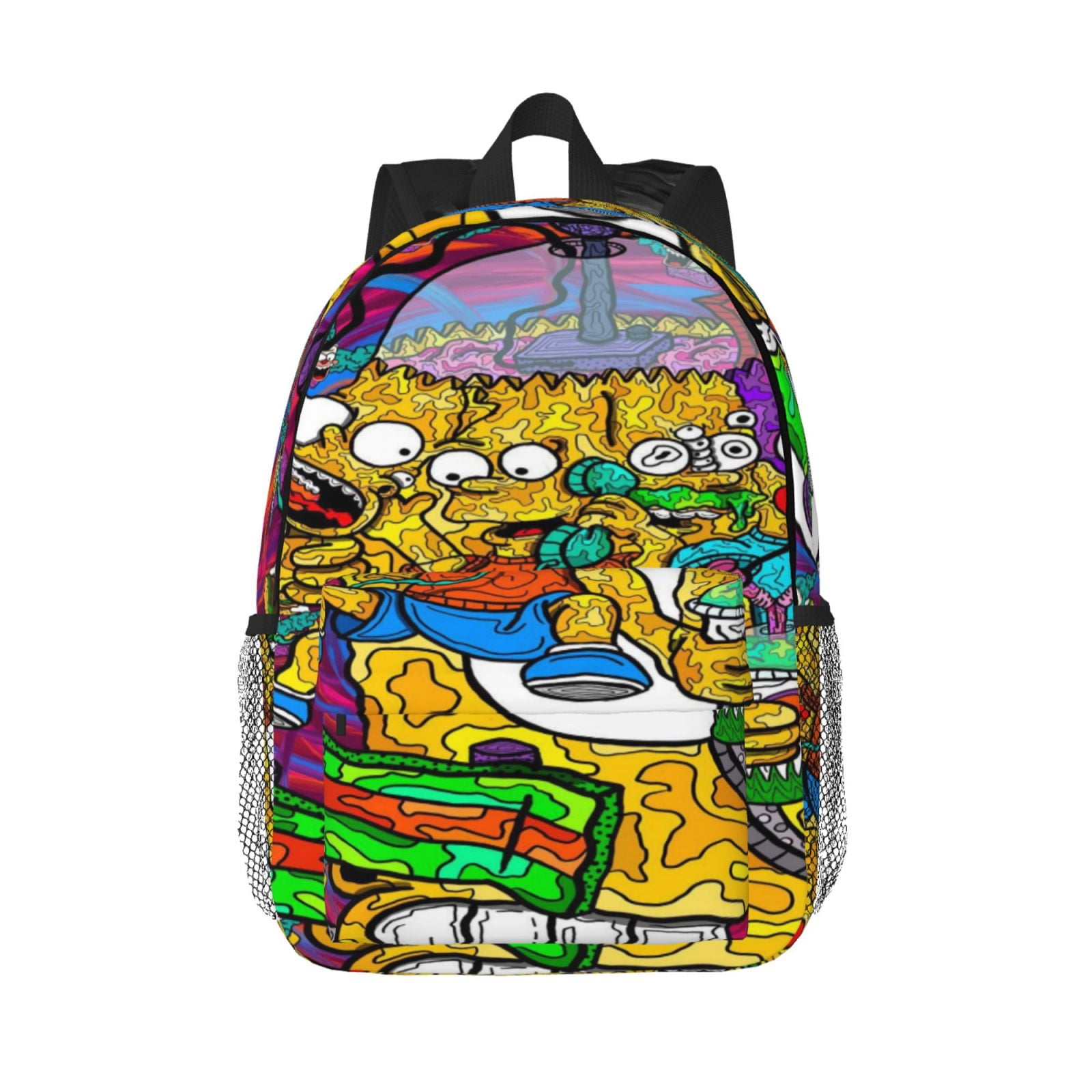 15in Cartoon Simpsons Backpac Daypack Cute Travel Bag Funny Lightweight ...