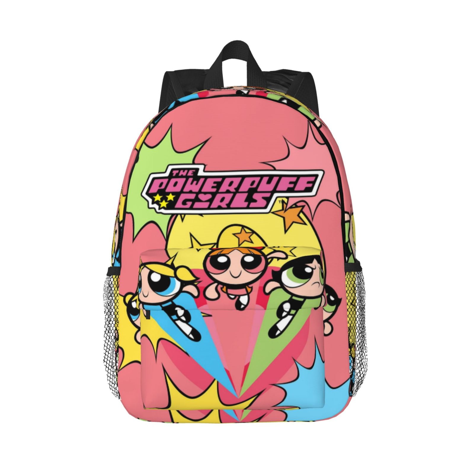 15in Cartoon Powerpuff Gir Backpack Backpack Cute Travel Bag Funny ...