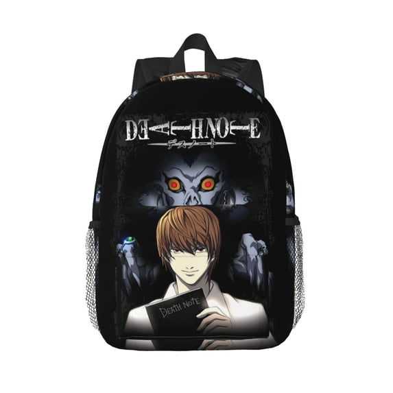15in Death N0-te Backpack With Front Pocket Lightweight Bookbag Travel ...