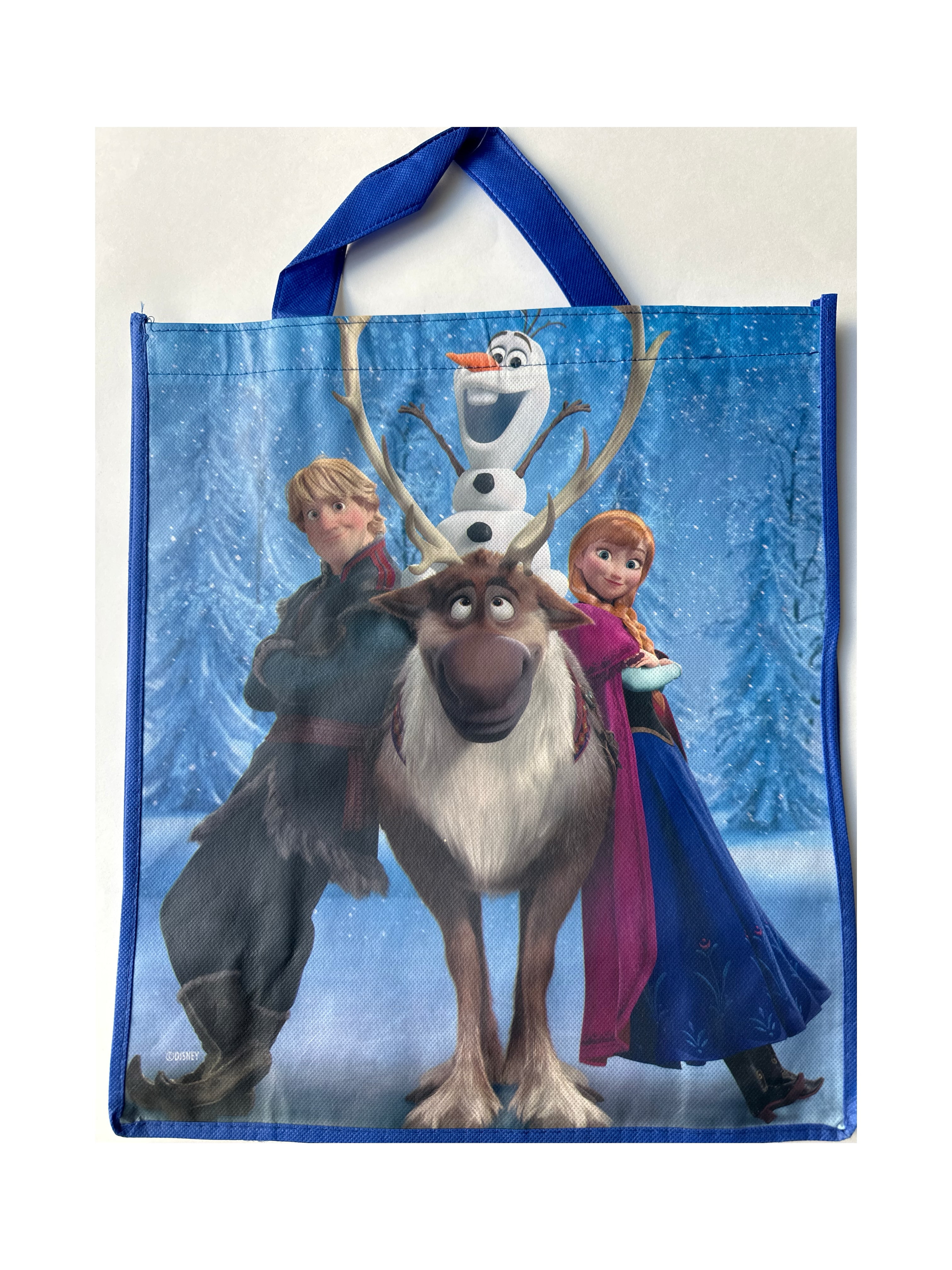 15in Disney Frozen Shopping Tote Bag - Princess Ana Olaf Kristoff And ...