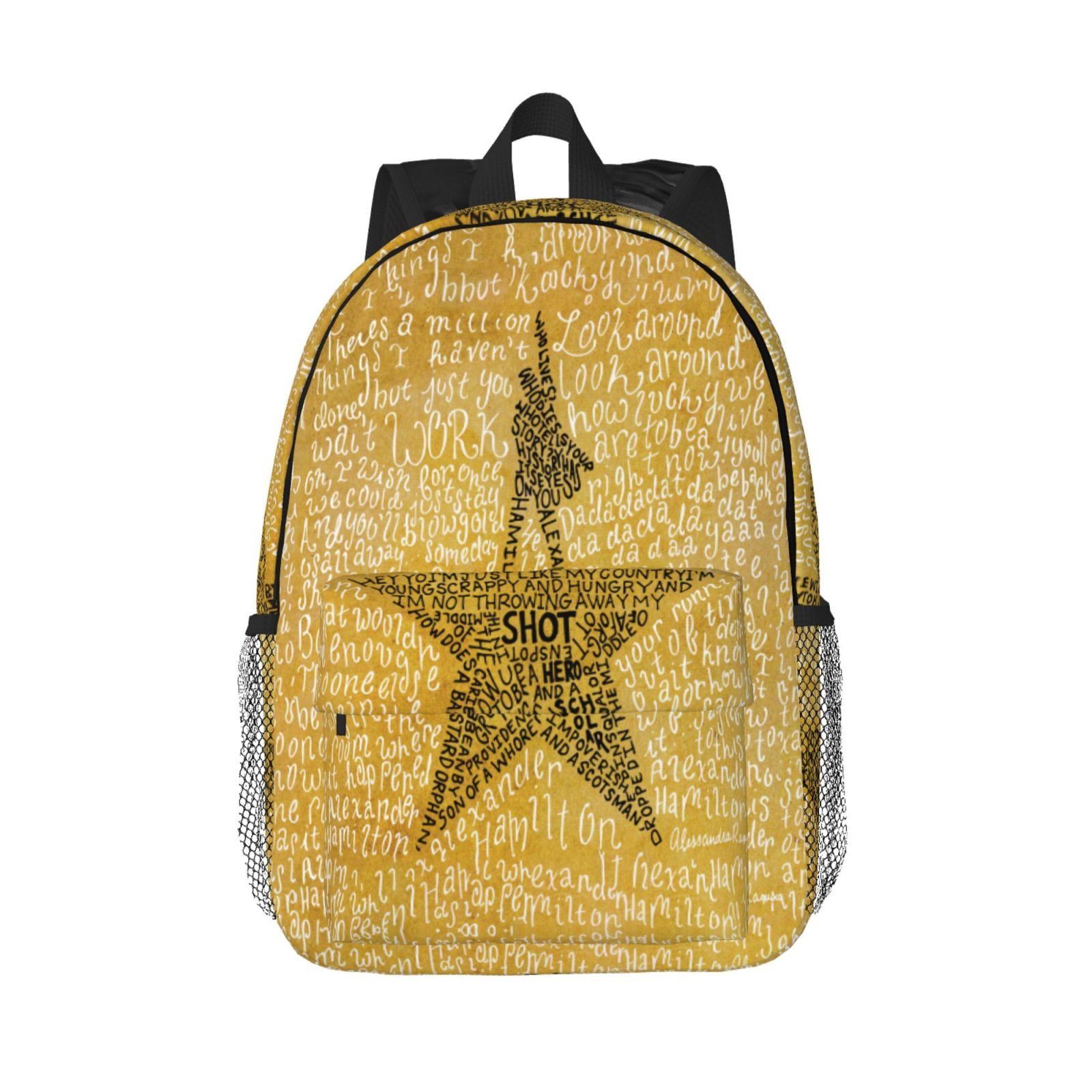 15in Hamilton Musical Backpacks Cartoon Prints Laptop Bags Lightweight ...