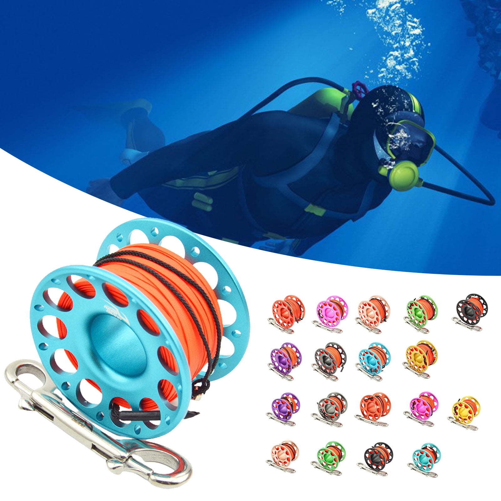 15m/30m FXL-952 Finger Reel High Strength Double Hook Head Love Service ...