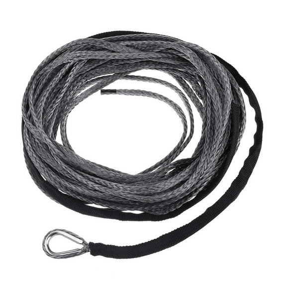 15m 5mm/6mm/7mm Towing Winch Cable Rope String Line Synthetic Fiber ...