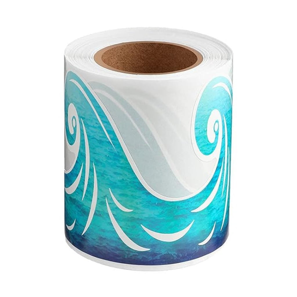 15m Blue Waved Bulletin Border Trim Bulletin Board Borders Border ...