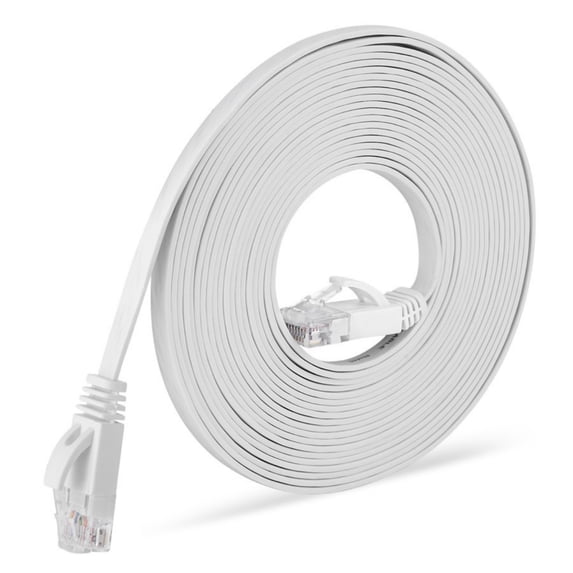 15m Cat6 Ethernet Cable Flat Internet Cable Slim Networking Cable Rj45 ...