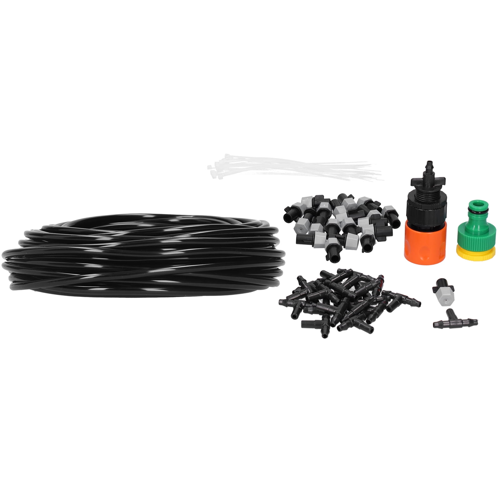 15m Water Misting Cooling System Garden Irrigation Sprinkler Nozzle Set ...
