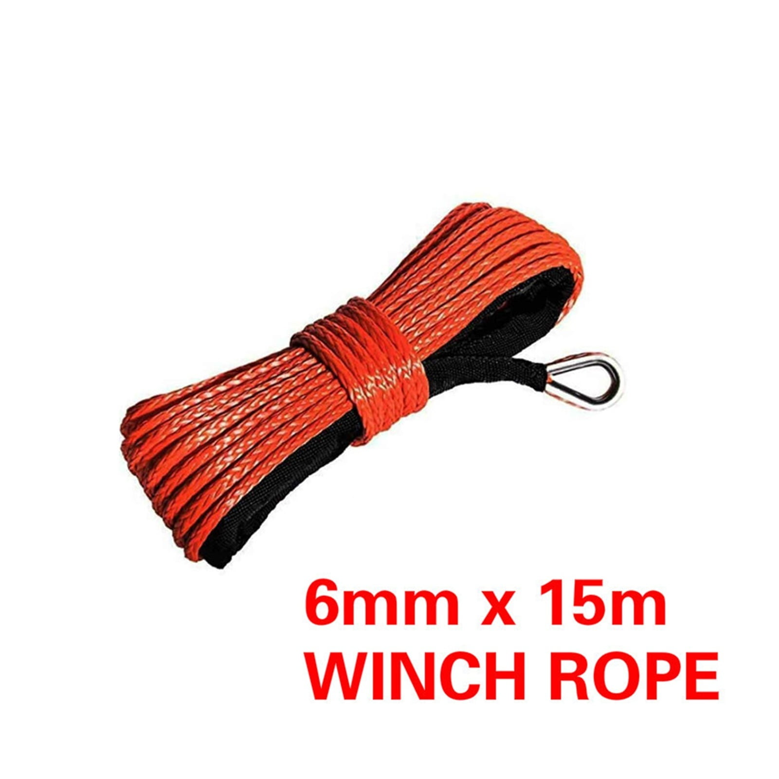 15m Winch Rope String Line Cable With Sheath Synthetic Towing Rope ...
