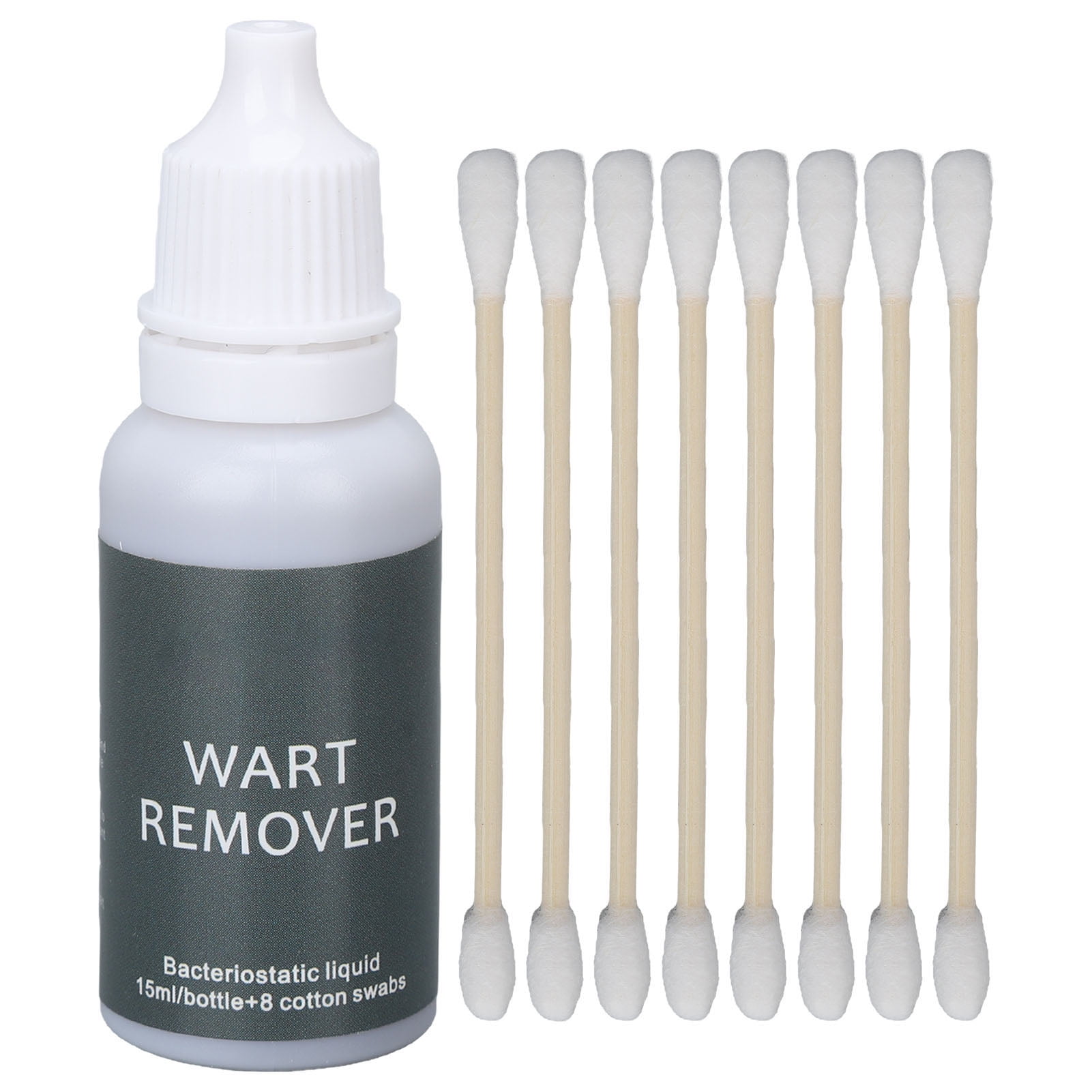 15ml Liquid with Cotton Swabs for Safe & Effective Finger & Foot Wart ...