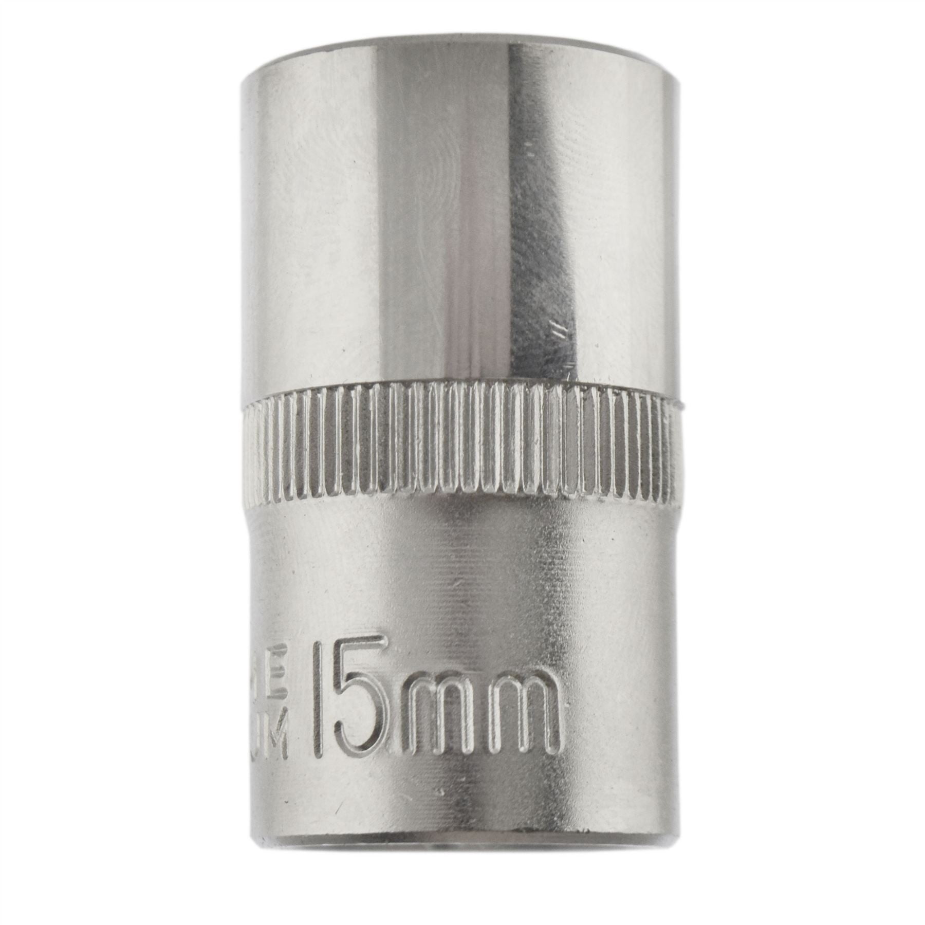 15mm 1/2" Dr Socket Super Lock Metric Shallow CRV Knurl Grip 6 Point ...