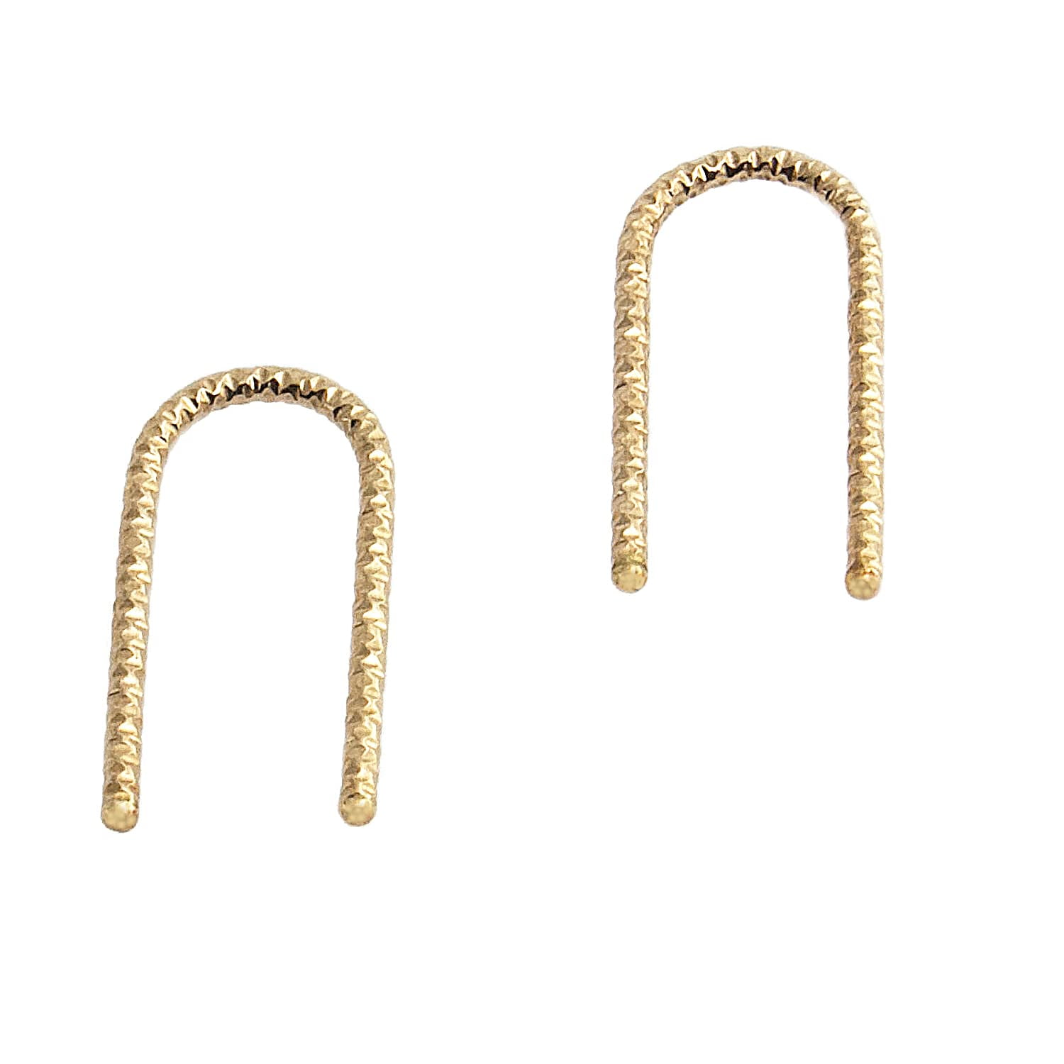 15mm 18 GA Upside Down Arc Earring U Shaped Gold Filled Teardrop Open ...