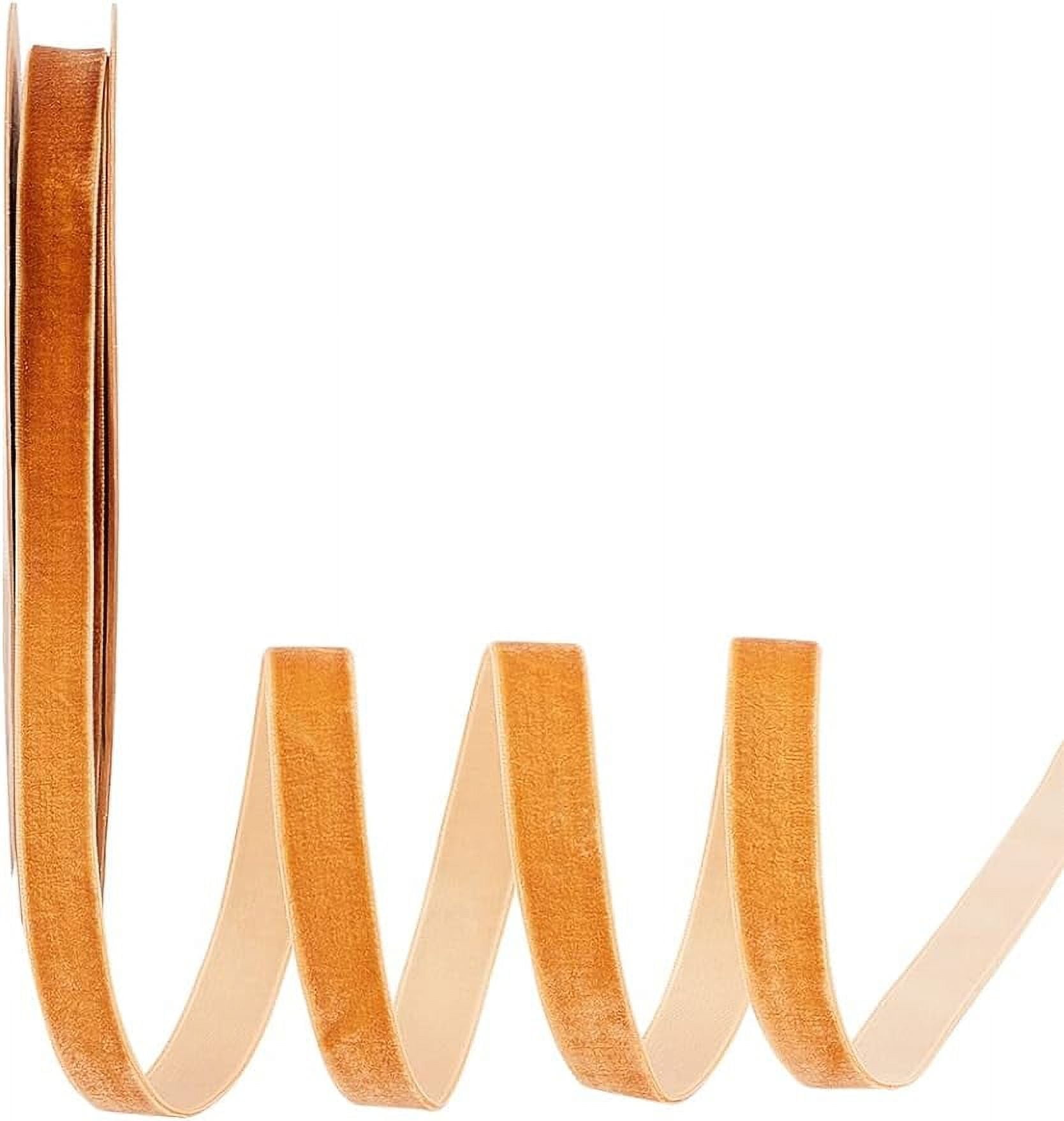 15mm 20 Yards Velvet Ribbons Single Face Soft Garment Accessories Pure ...