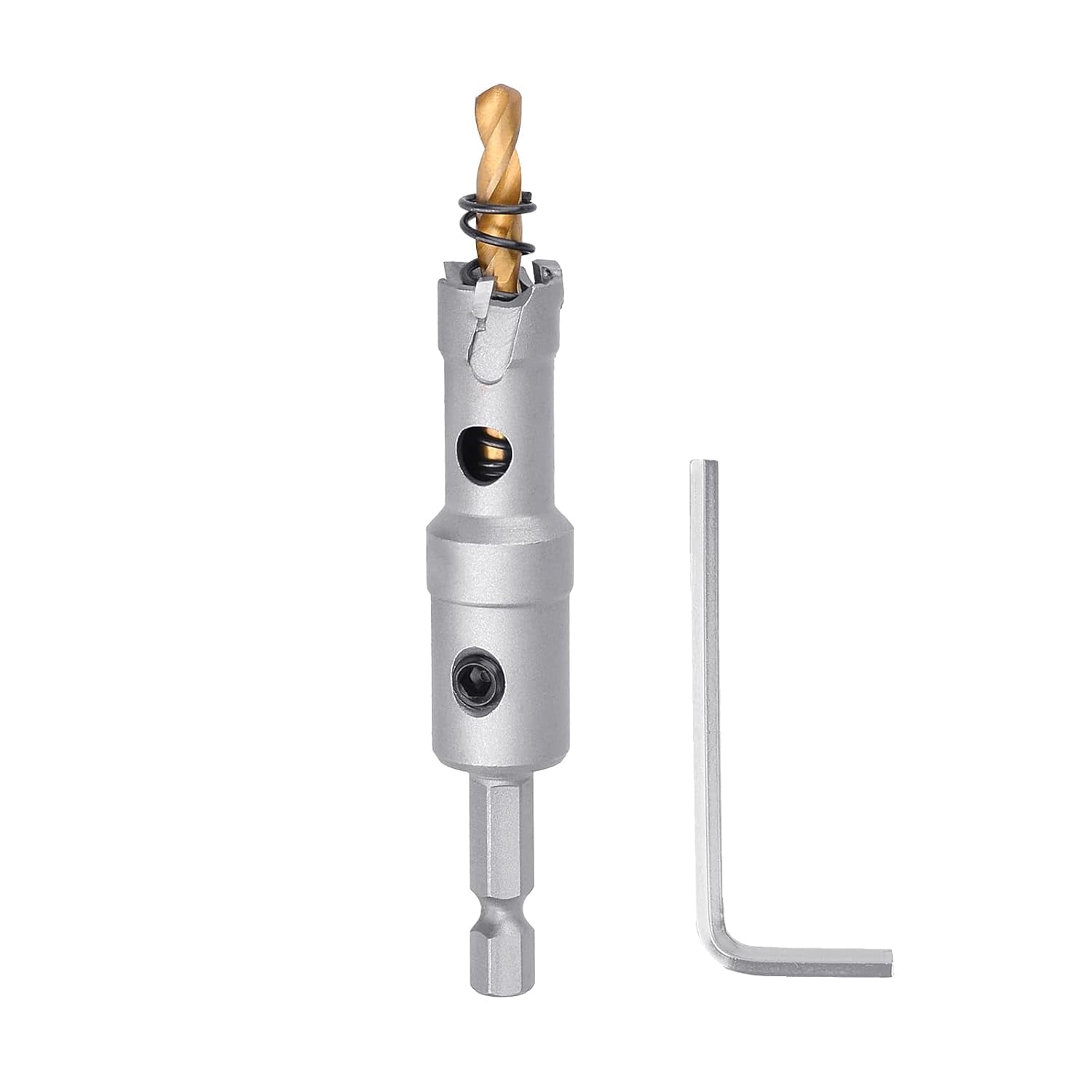 15mm（3/5 inch） Carbide Hole Saw,Metal Steel Hole Saw with Hex Shank ...