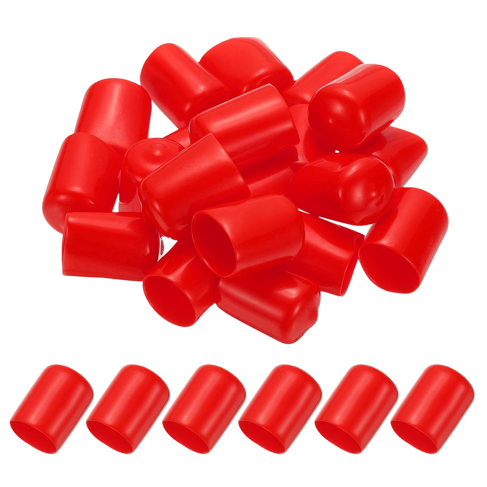 15mm ID Rubber End Caps, 35 PCS Rubber Caps High Temp Rubber Tips Screw ...