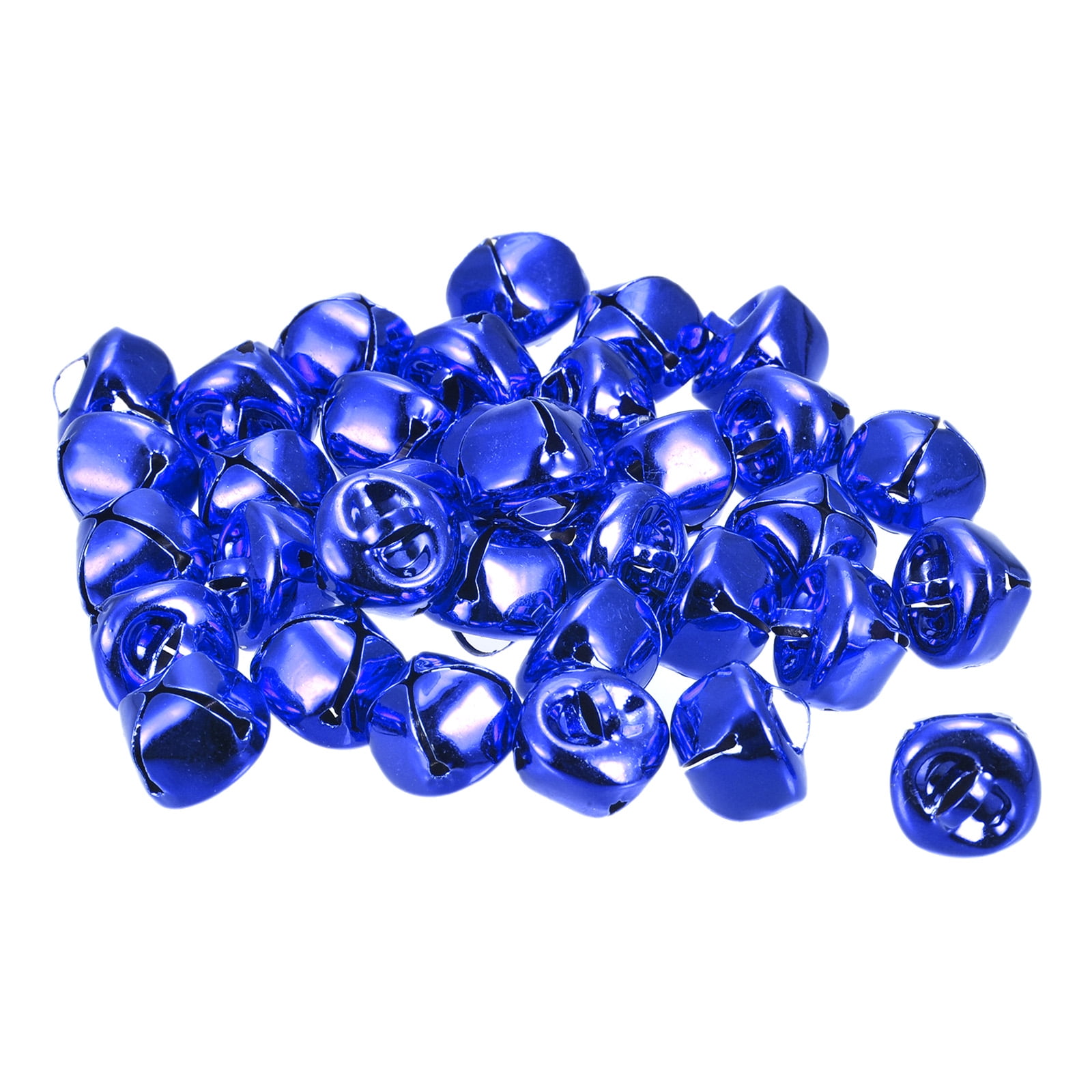 15mm Jingle Bells Craft Bells Carbon Steel Electroplating Dark Blue 48 ...