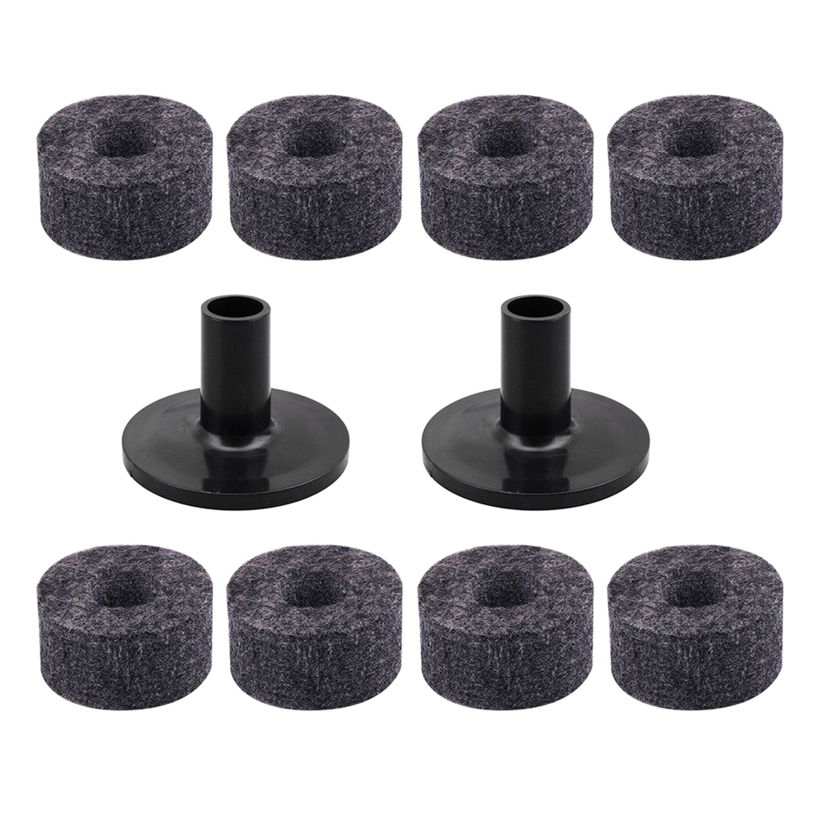 15mm Thick Felt Washers and Plastic Long Flanged Cymbal Sleeves Pack of ...