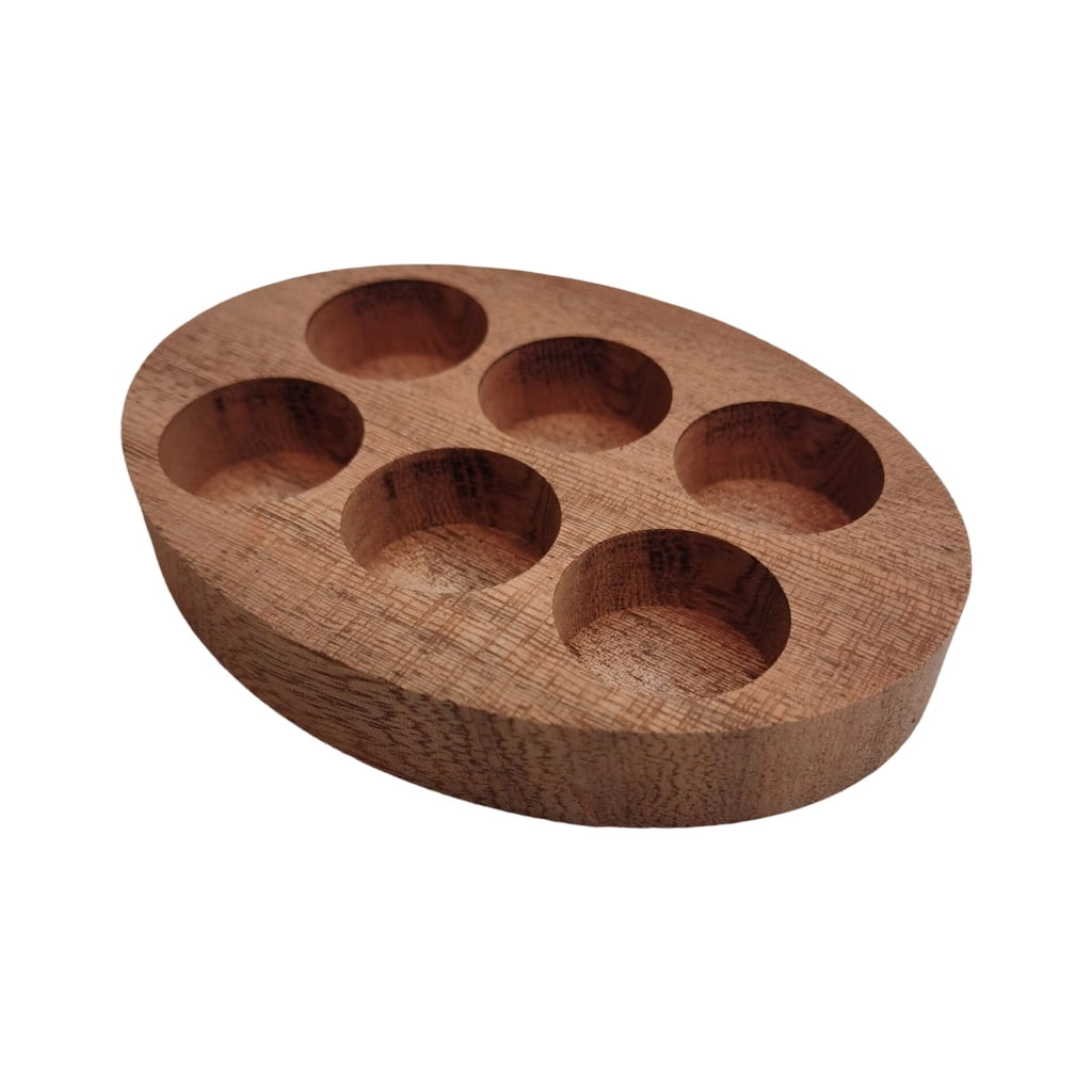 15mm Thick Solid Oaken Essential Oil Planner Display Rack 6 Meshes Open ...